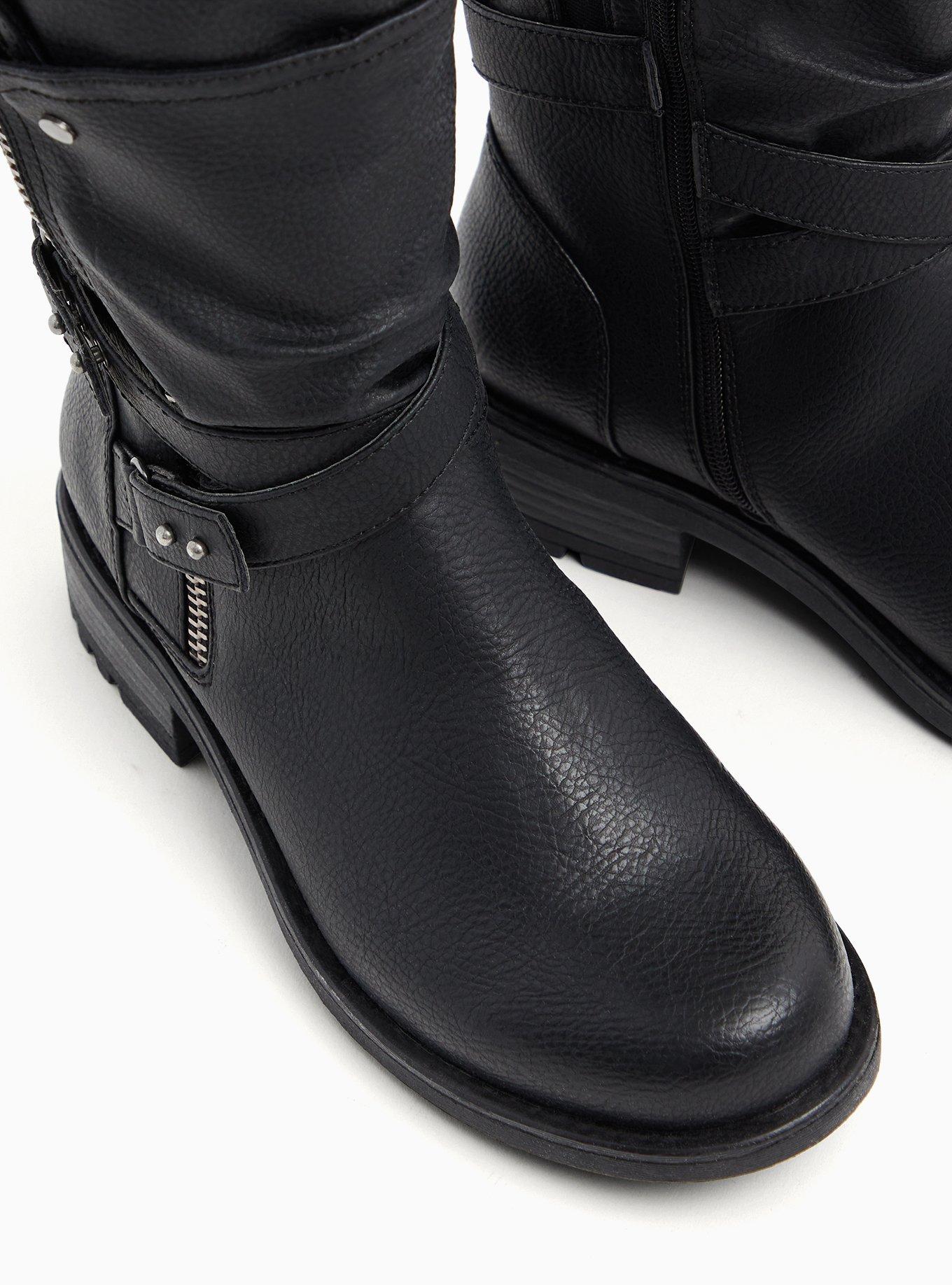 Plus Size - Strappy Moto Bootie (WW) - Torrid