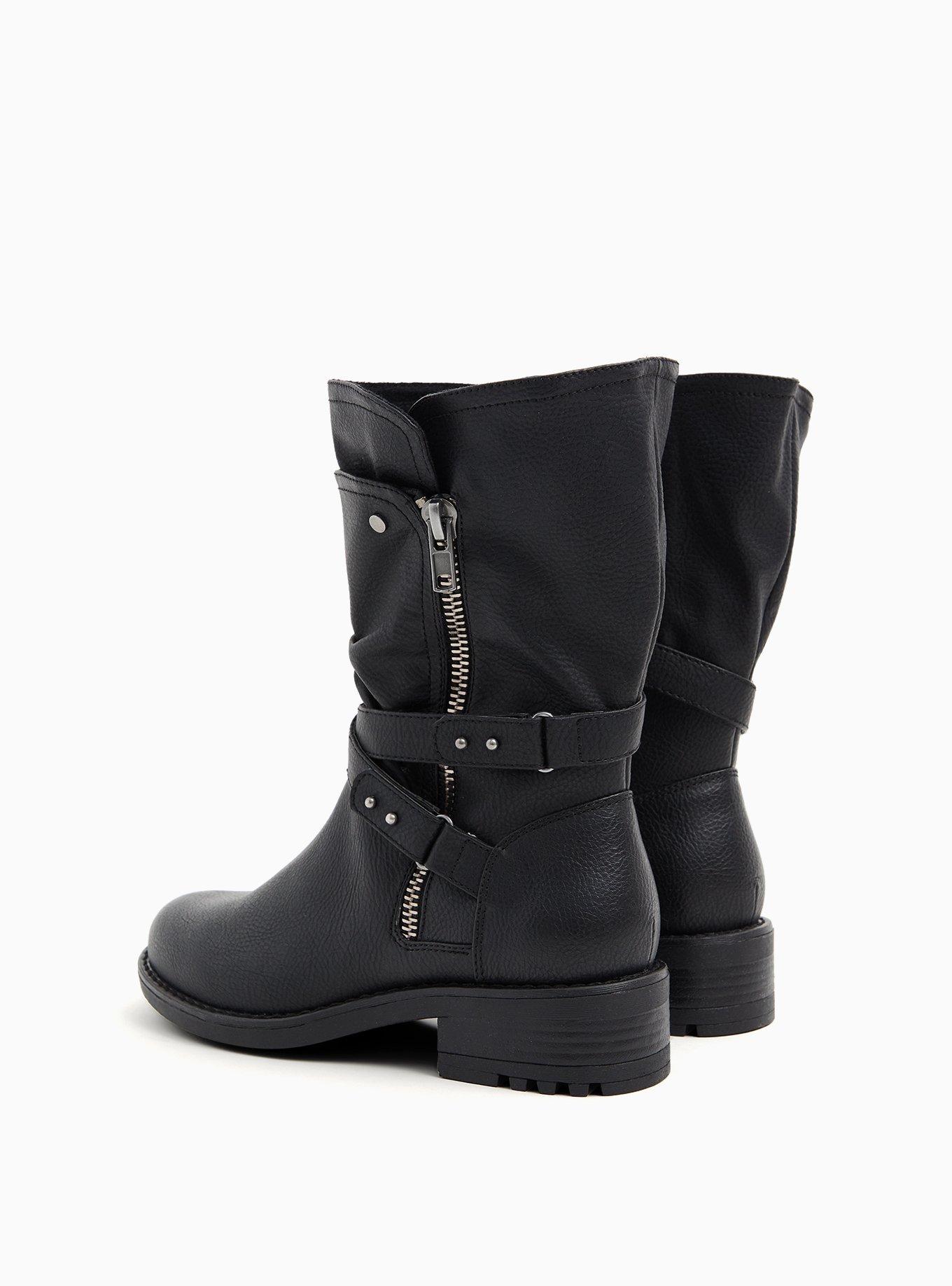 Plus Size - Strappy Moto Bootie (WW) - Torrid