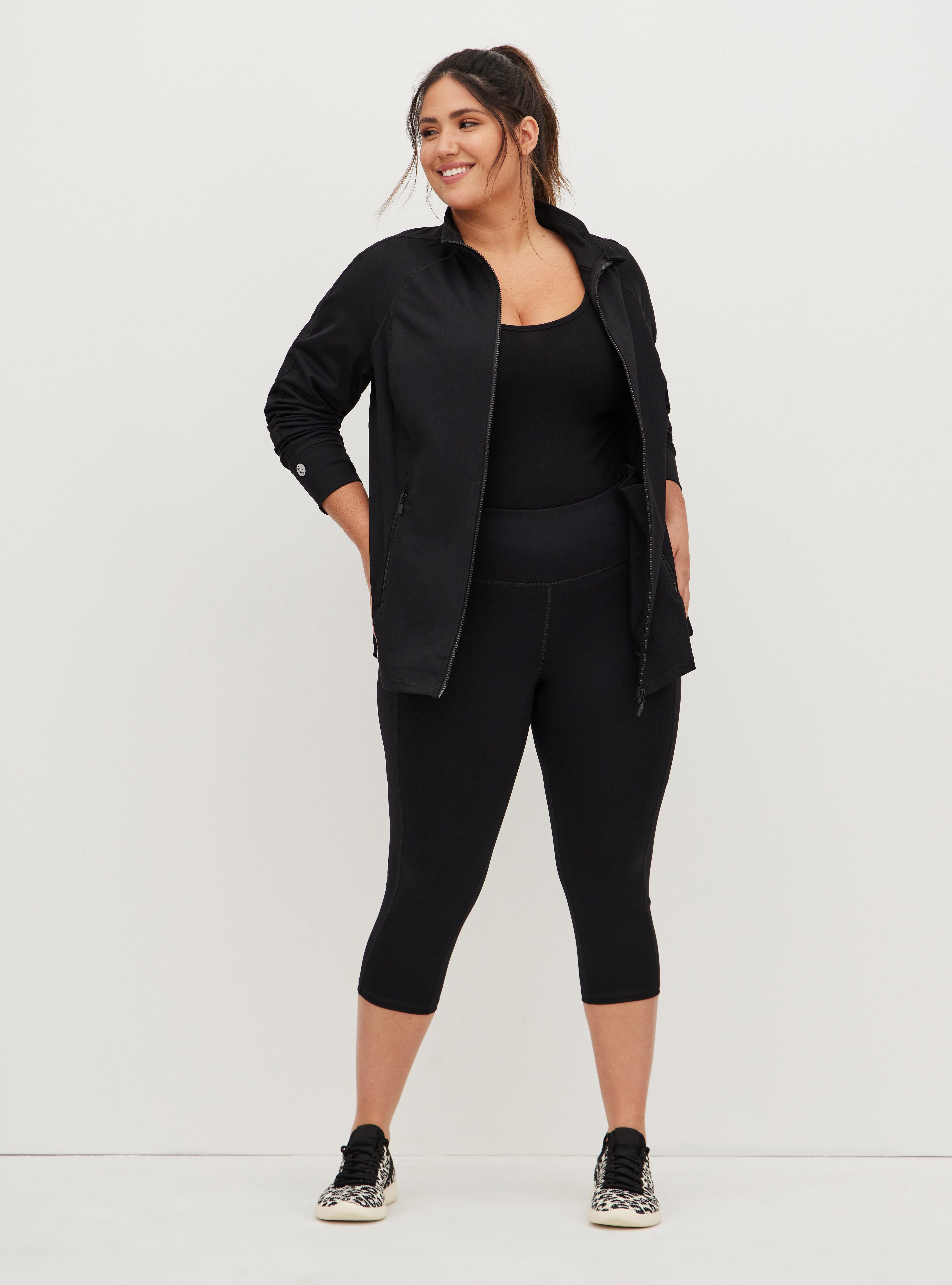Plus Size - Active Zip Jacket - Performance Core Black - Torrid