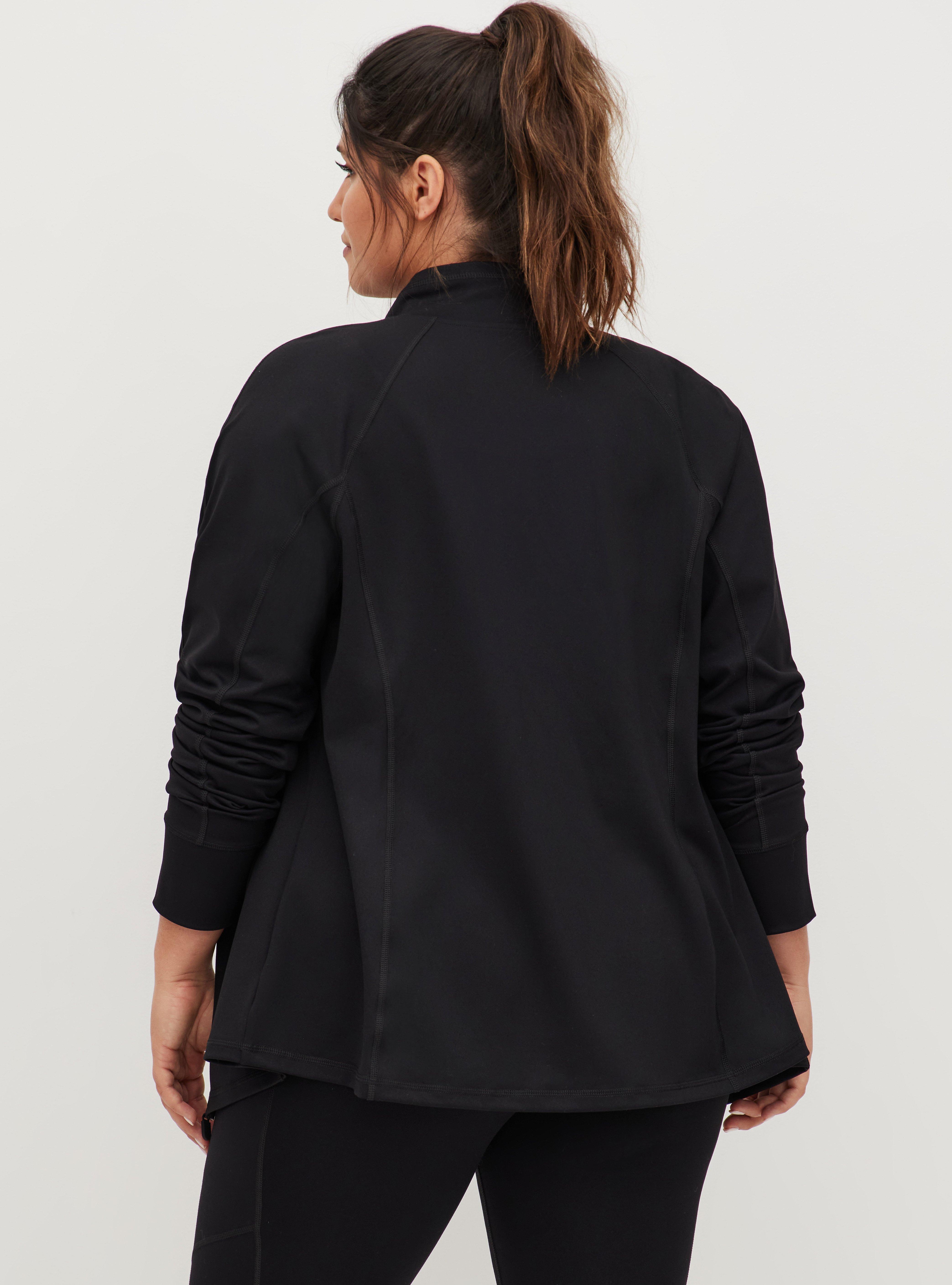 Plus Size - Active Zip Jacket - Performance Core Black - Torrid