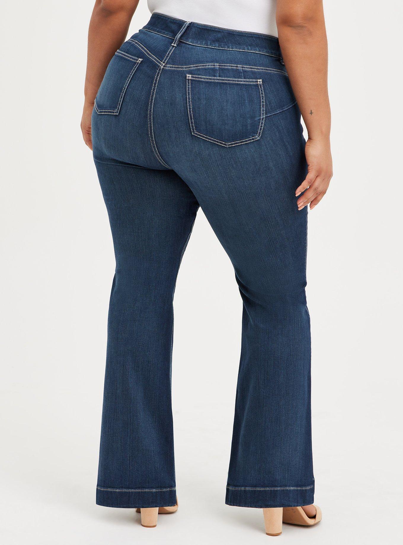 Plus Size - Bombshell Flare Premium Stretch High-Rise Jean - Torrid