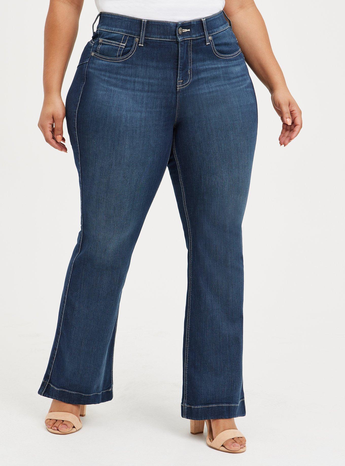 Plus Size - Bombshell Flare Premium Stretch High-Rise Jean - Torrid