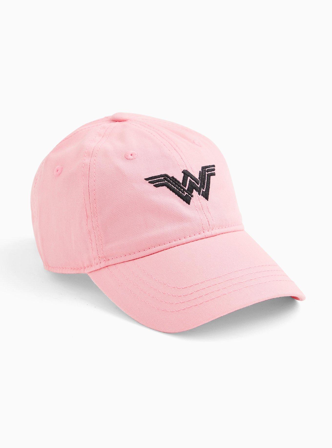 Plus Size - Breast Cancer Awareness - Wonder Woman Fierce Light Pink Cotton Baseball Cap - Torrid