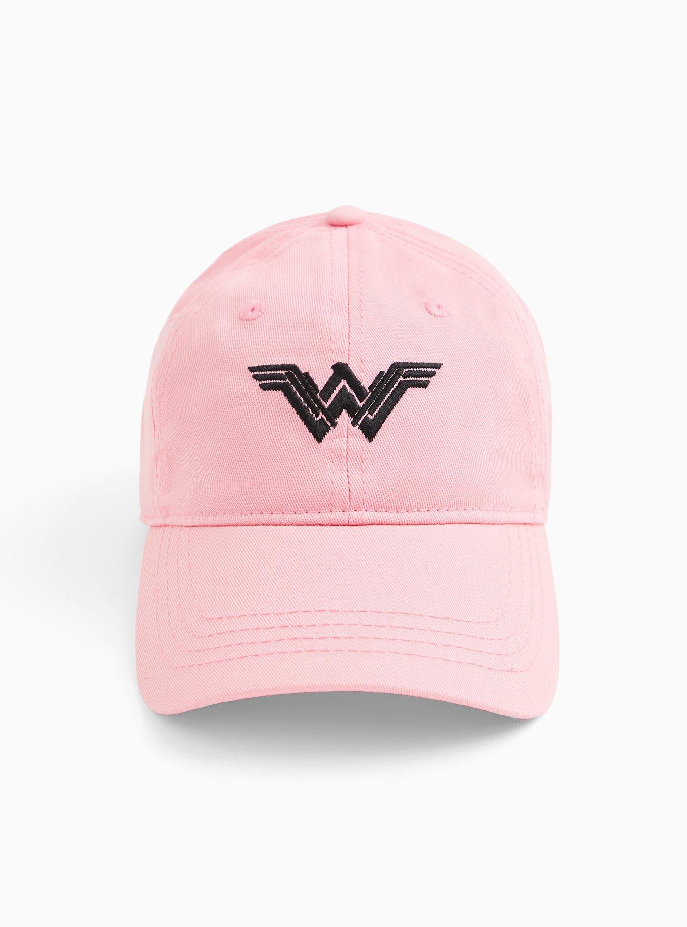Plus Size - Breast Cancer Awareness - Wonder Woman Fierce Light Pink Cotton Baseball Cap - Torrid