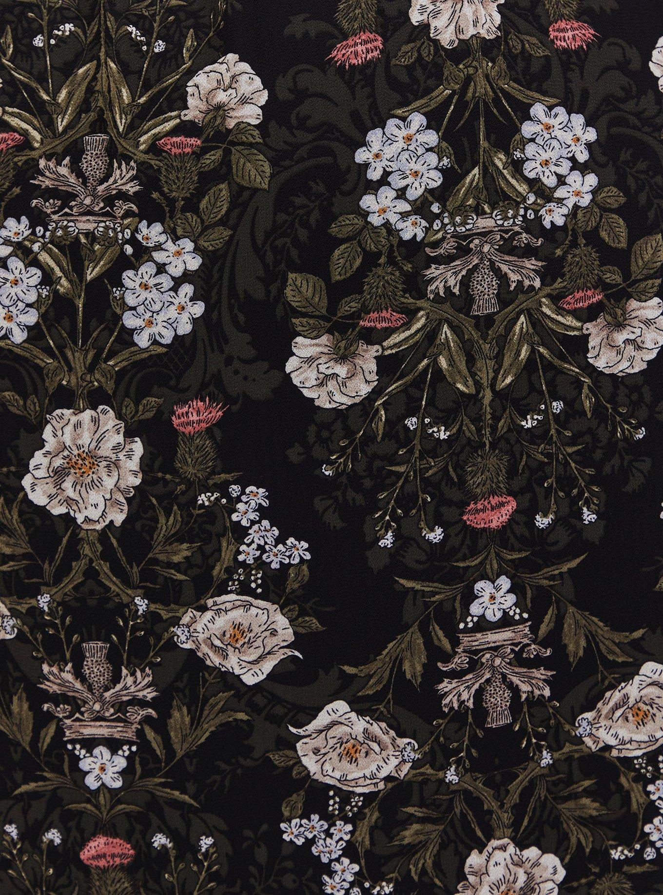 Plus Size - Outlander Lexie Floral Chiffon Hi-Lo Babydoll Tunic - Torrid