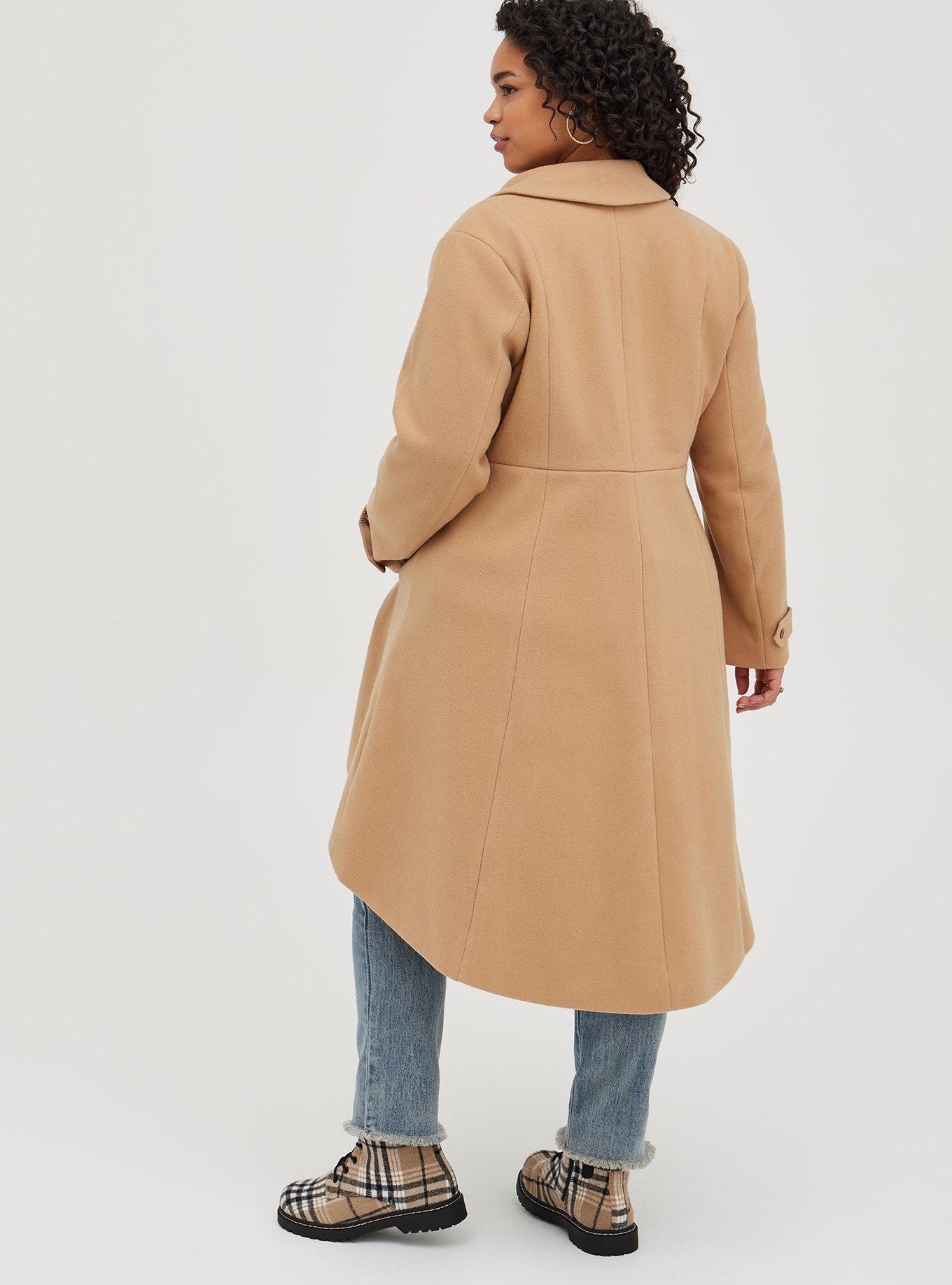 Plus Size - Wool High Low Coat - Torrid