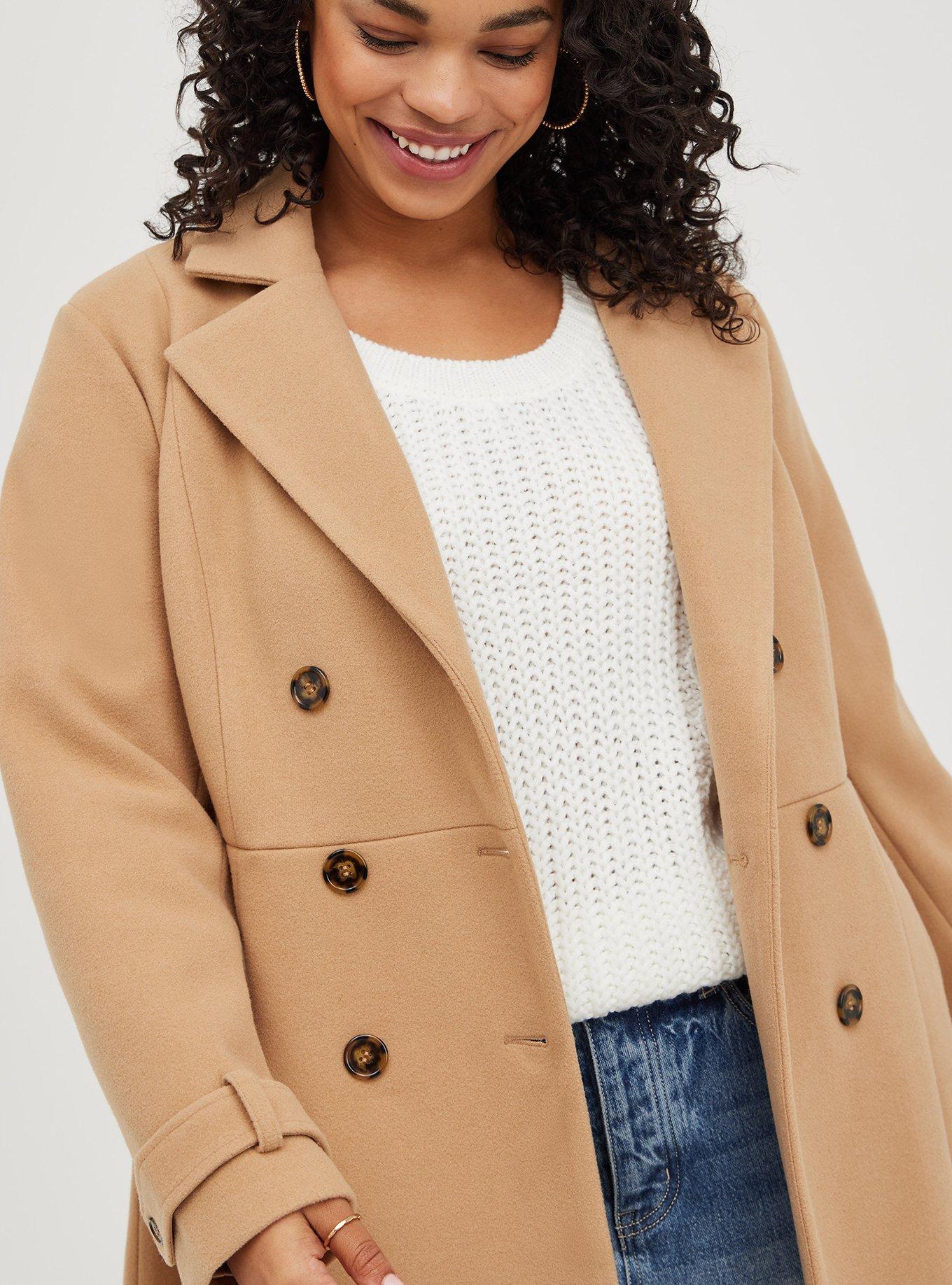 Plus Size - Wool High Low Coat - Torrid