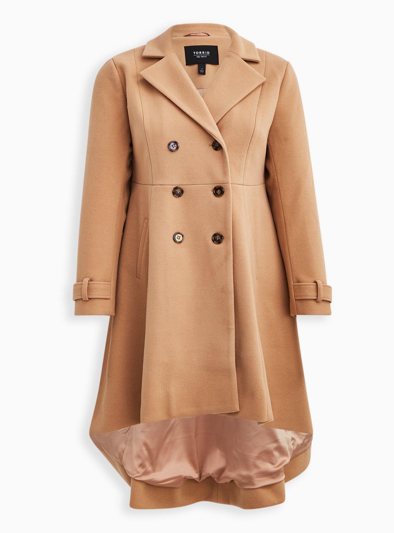 Plus Size - Wool High Low Coat - Torrid