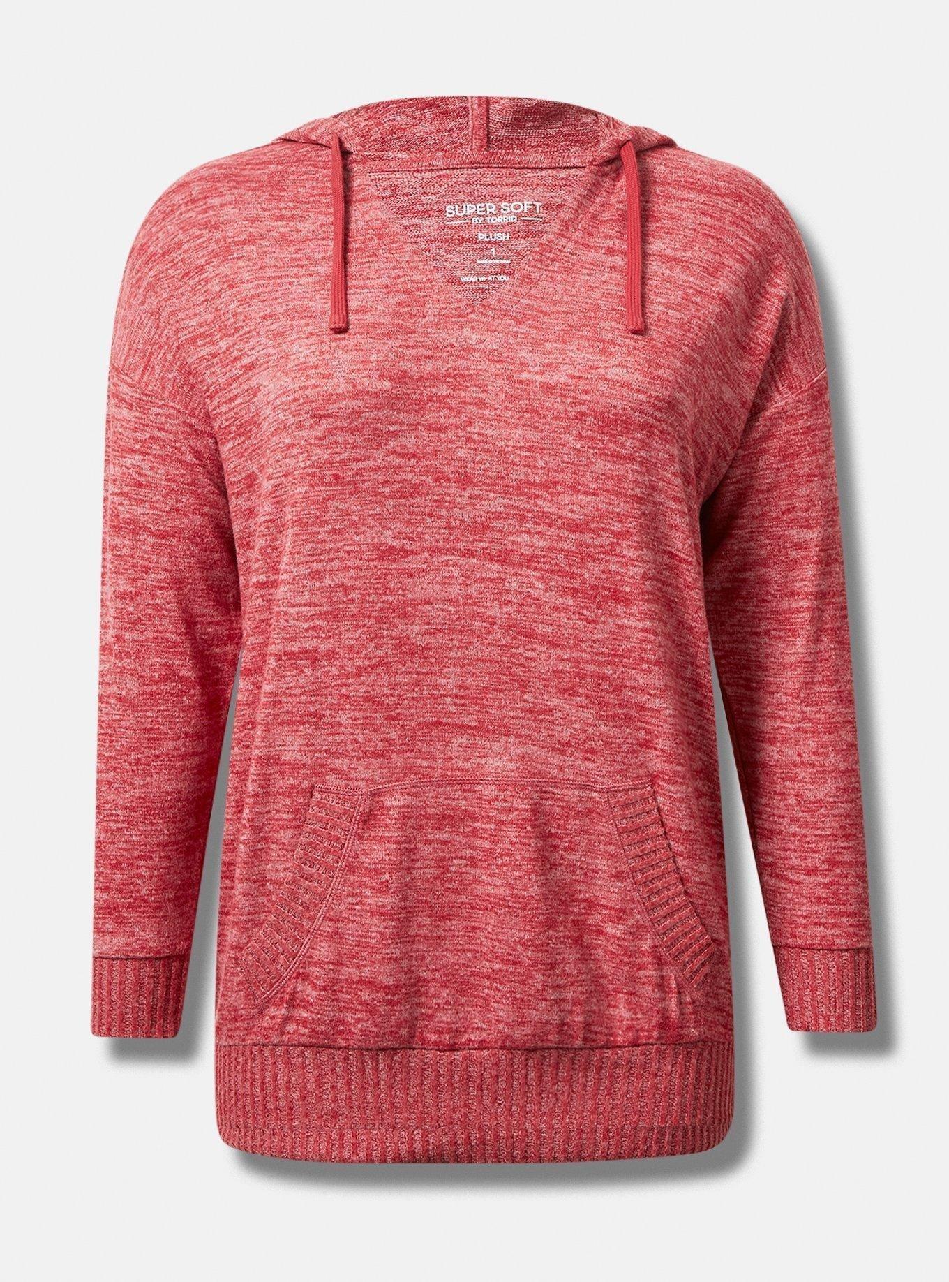 Plus Size - Relaxed Super Soft Plush Tunic Hoodie - Torrid