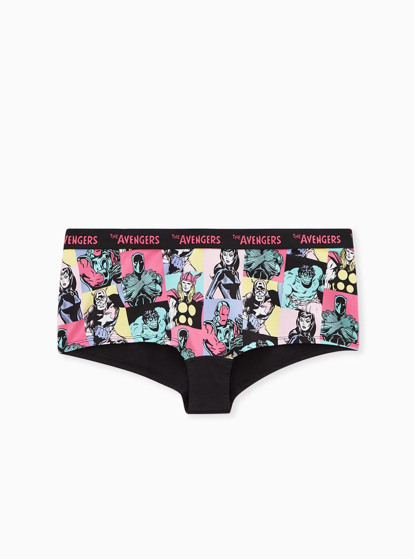 Plus Size - Marvel Comics Avengers Multi Cotton Boyshort Panty - Torrid