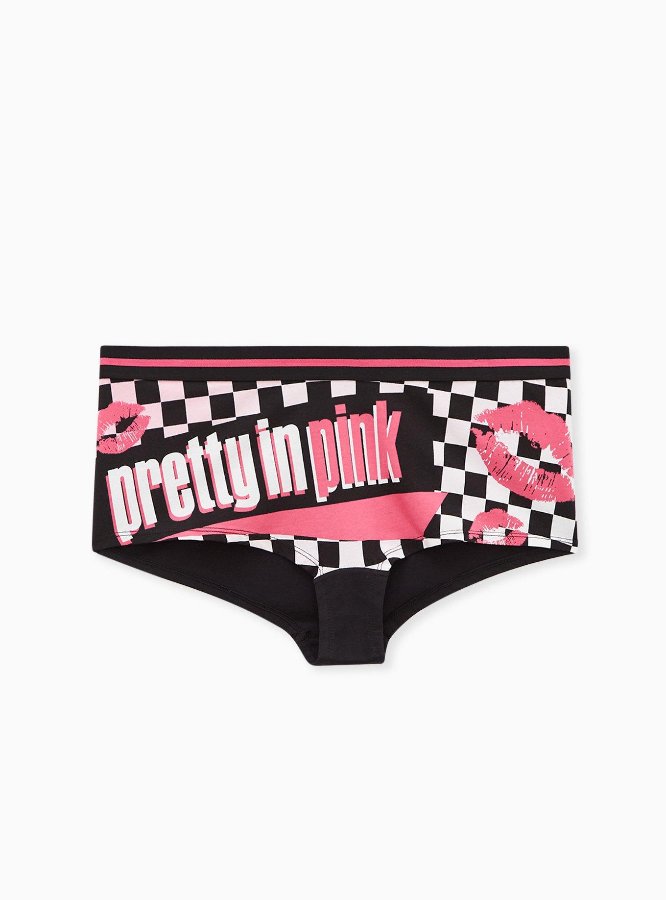 Plus Size - Pretty In Pink Multi Cotton Boyshort Panty - Torrid