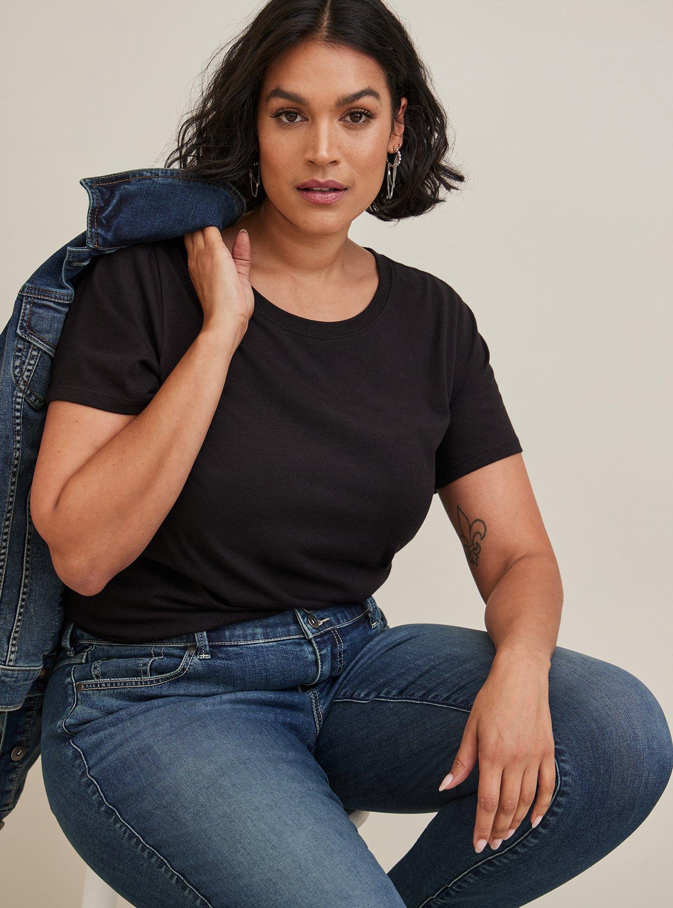Plus Size - Everyday Signature Jersey Crew Neck Tee - Torrid