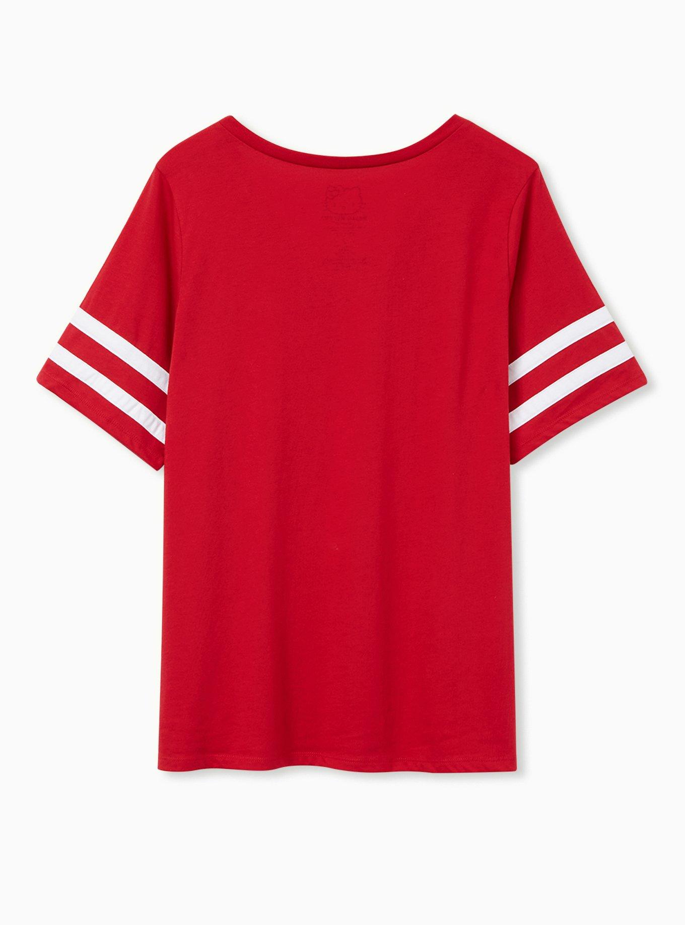 Plus Size - Hello Kitty Red Football Top - Torrid