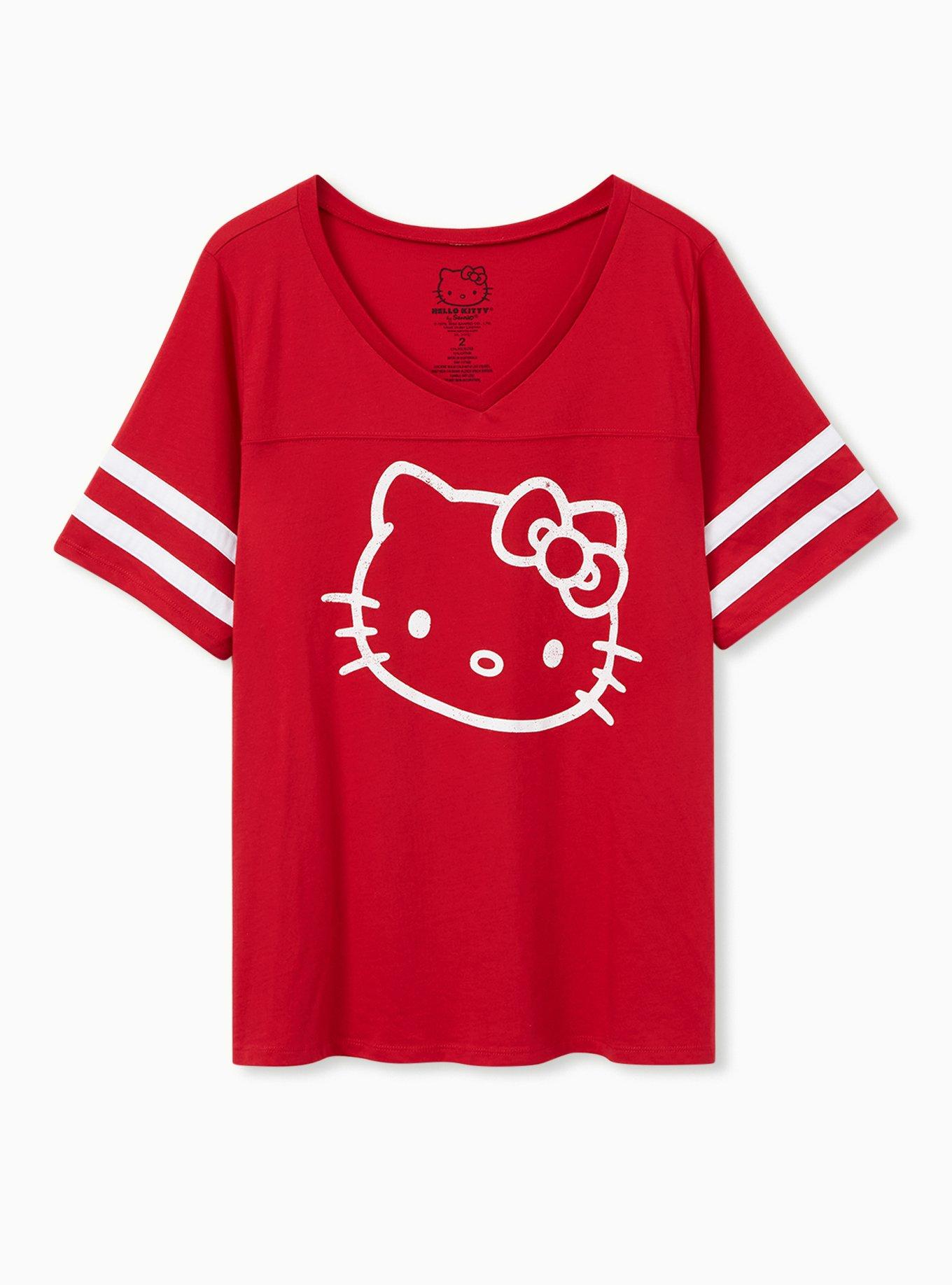 Plus Size - Hello Kitty Red Football Top - Torrid