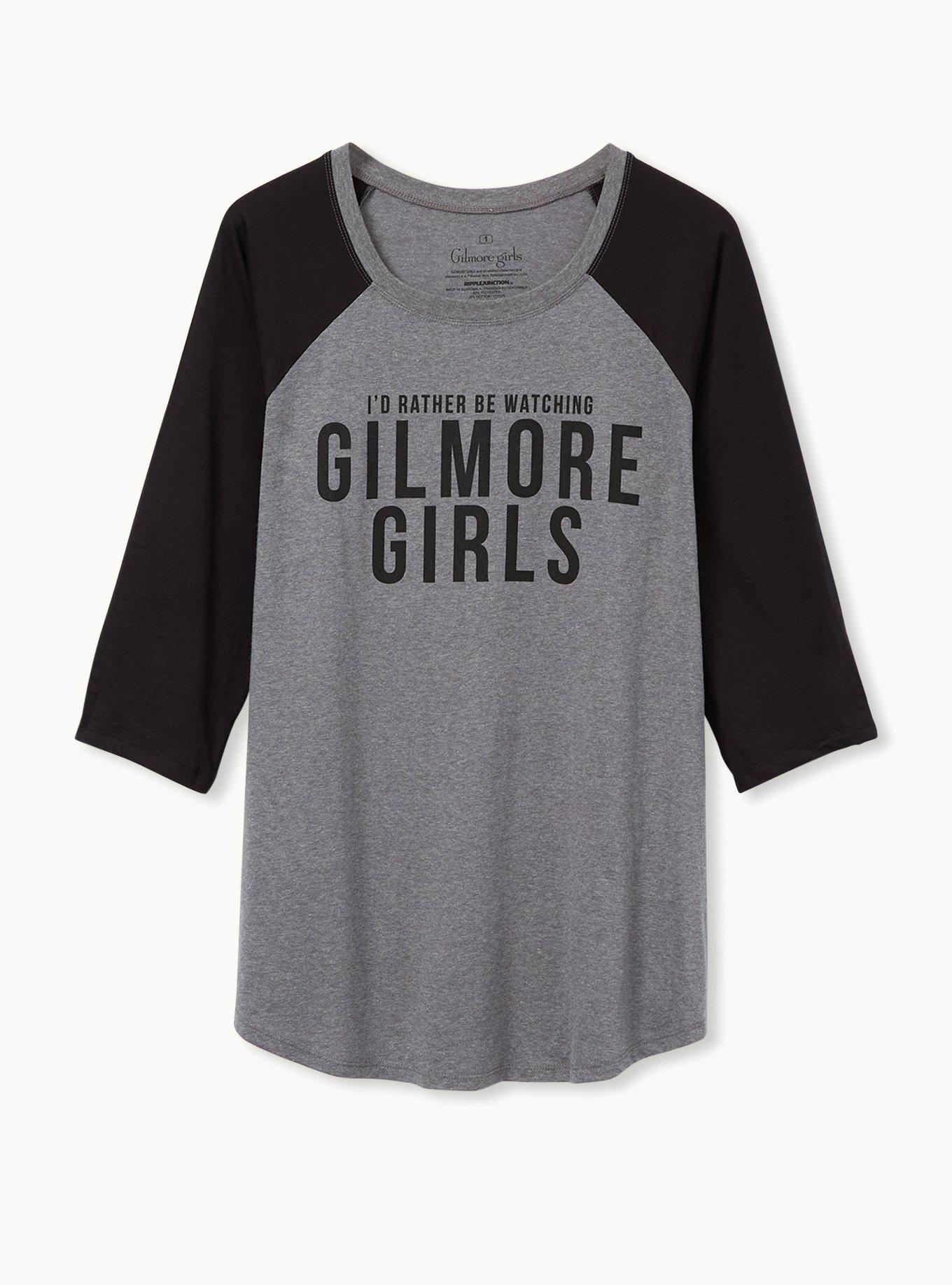 Plus Size - Gilmore Girls Raglan Tee - Heather Grey - Torrid