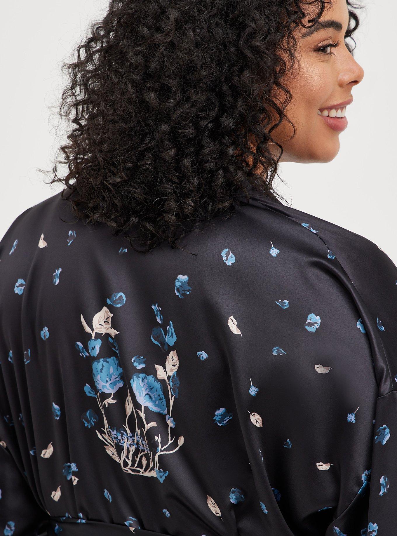 Plus Size - Satin Long Lingerie Robe - Torrid