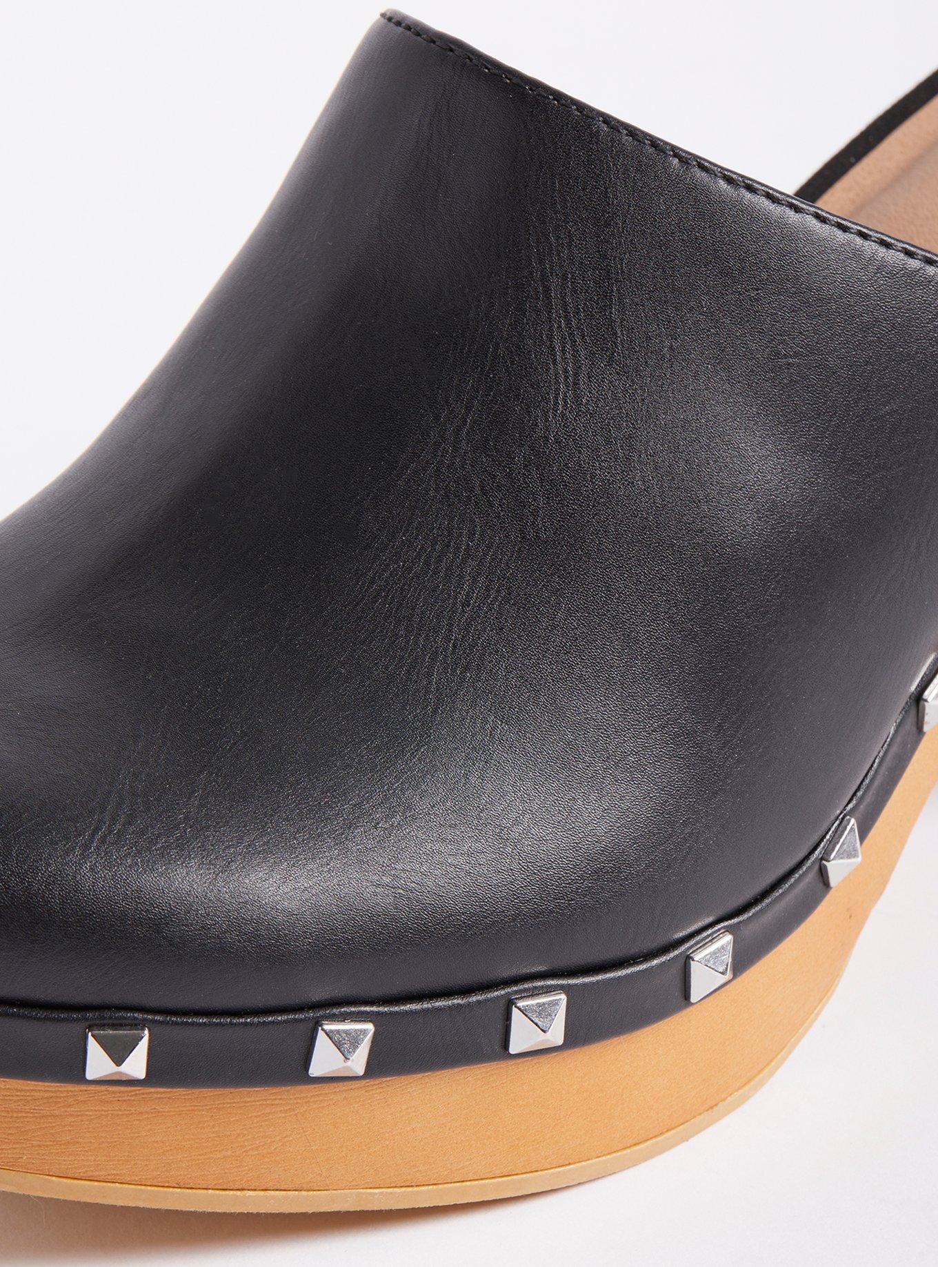 Plus Size - Platform Wooden Heel Mule (WW) - Torrid