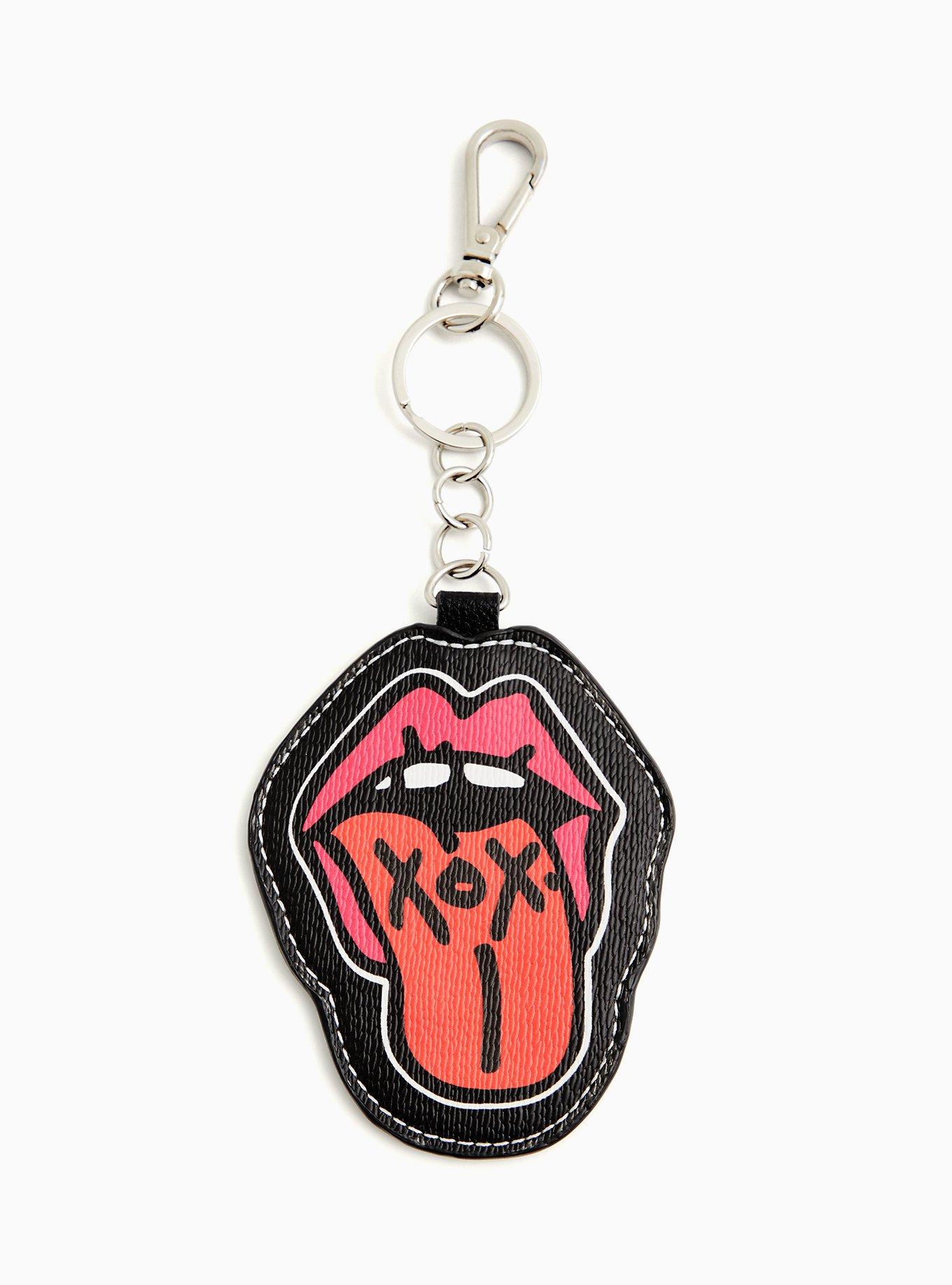 Plus Size - Betsey Johnson Lips With Tongue Out Keychain - Torrid