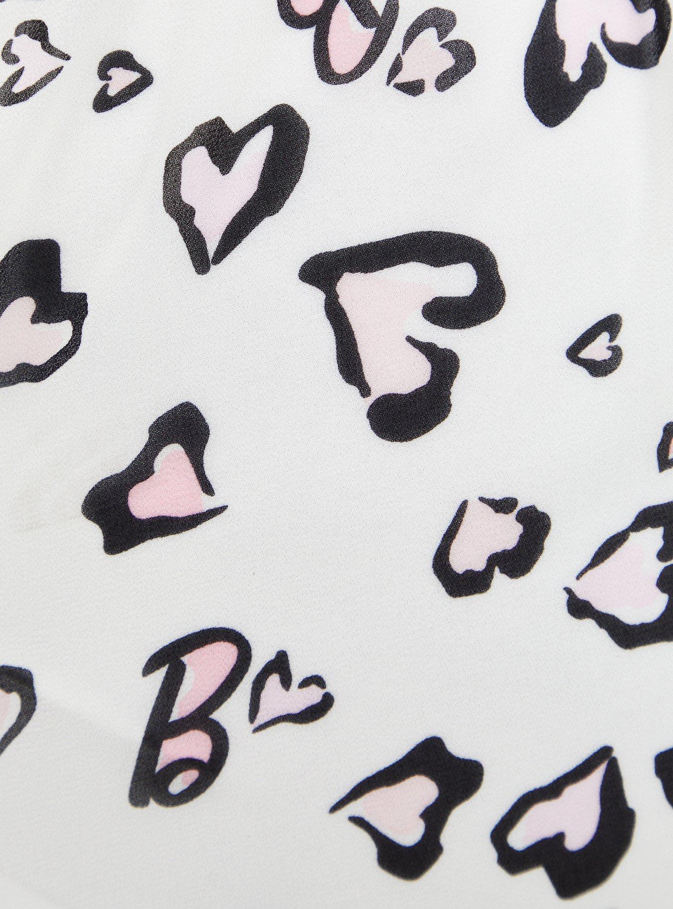 Plus Size - Barbie Lexie - White Hearts Hi-Lo Babydoll - Torrid