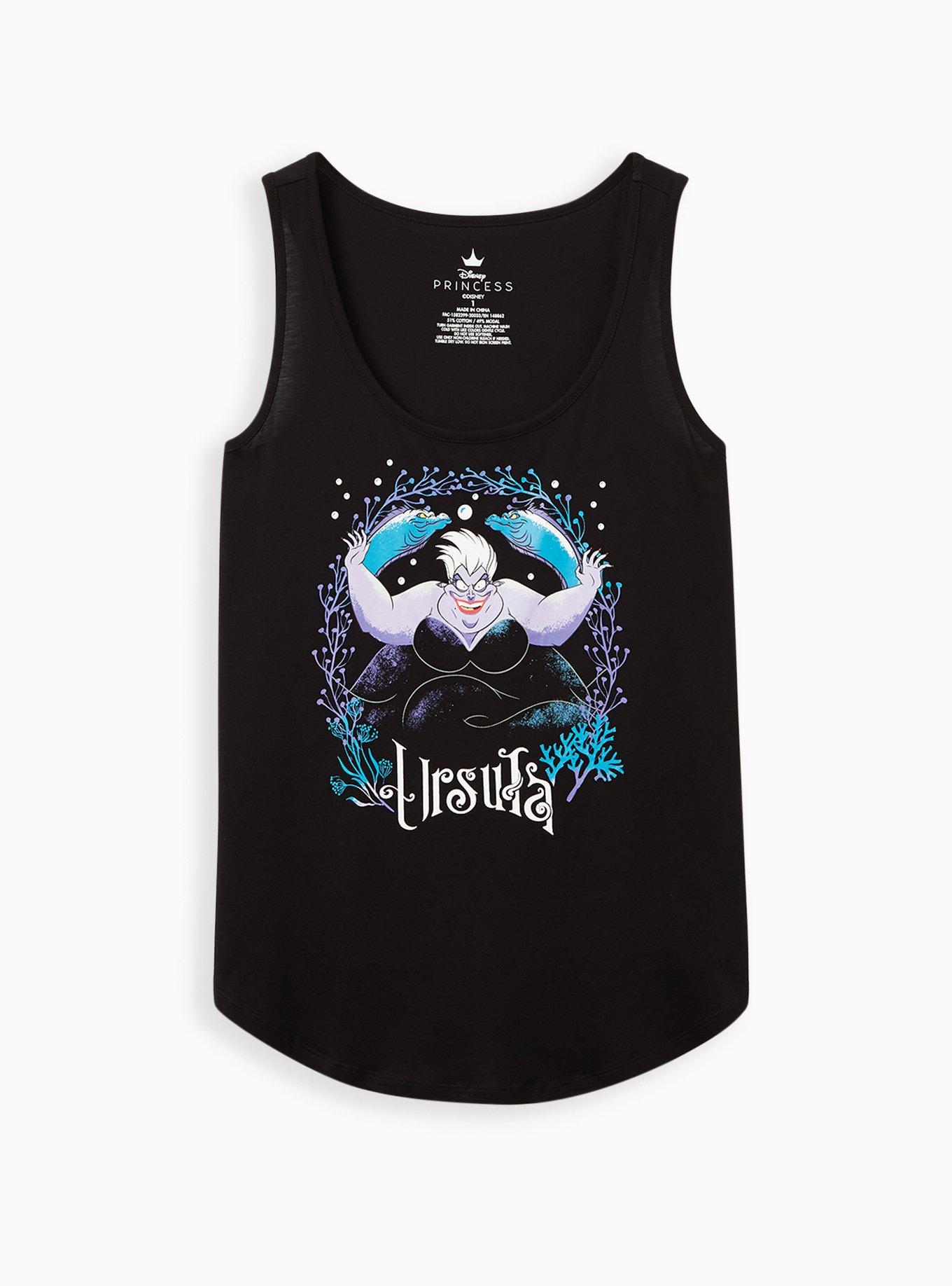 Plus Size - Disney The Little Mermaid Black Ursula Tank - Torrid