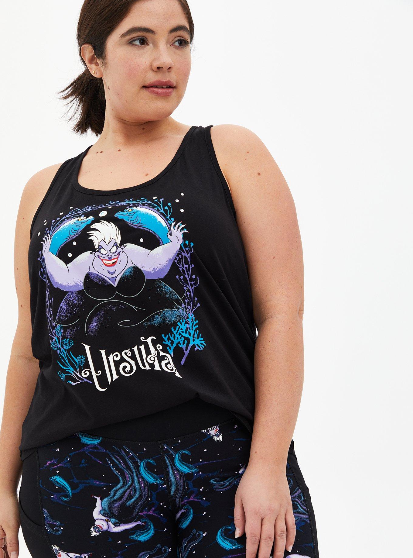 Plus Size - Disney The Little Mermaid Black Ursula Tank - Torrid