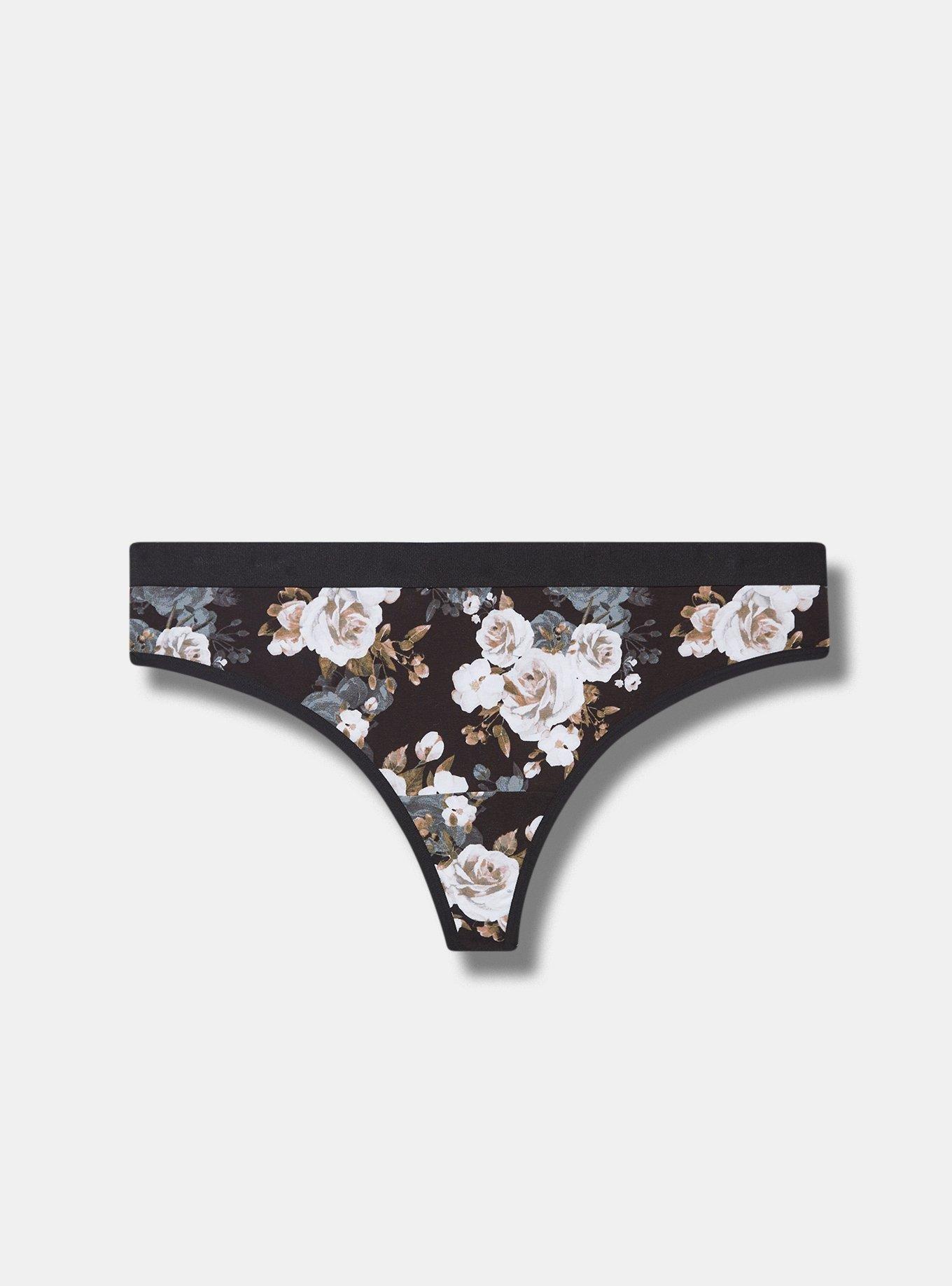 Plus Size - Cotton Mid-Rise Thong Panty - Torrid