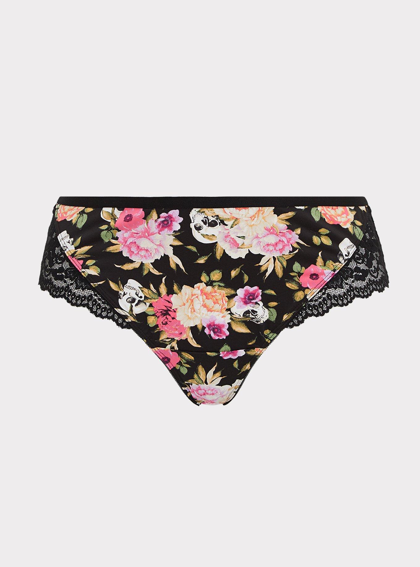 Plus Size - Microfiber Hipster Panty With Lace Cage Back - Torrid