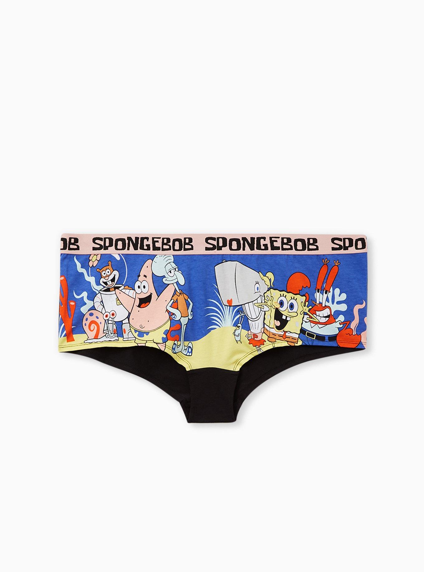 Plus Size - Nickelodeon Spongebob Cotton Boyshort Panty - Torrid