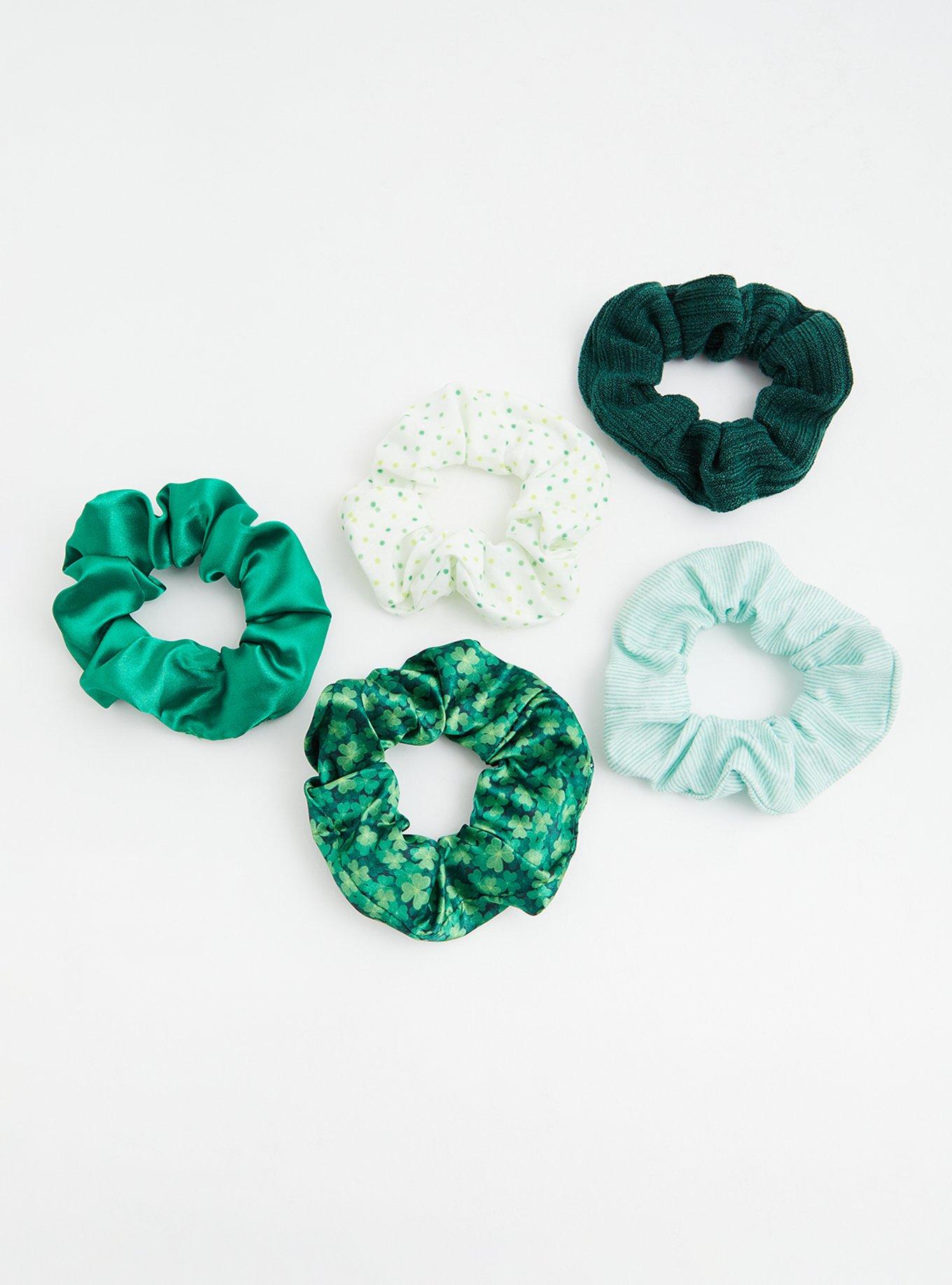 Plus Size - Green Shamrock Hair Tie Pack - Pack of 5 - Torrid