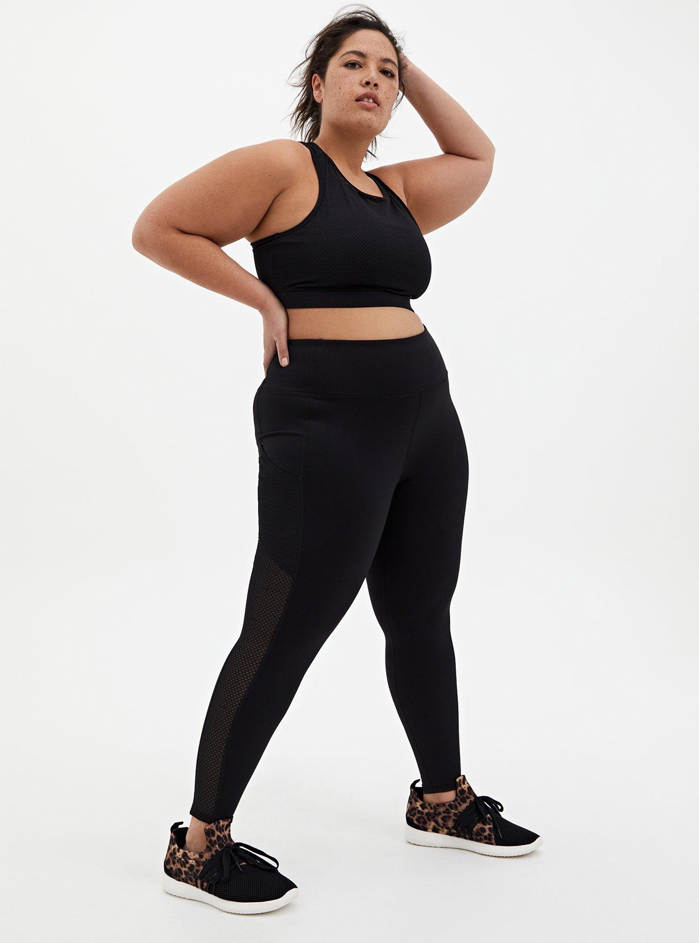 Plus Size - Performance Core Mesh Side Inset Active Legging - Torrid