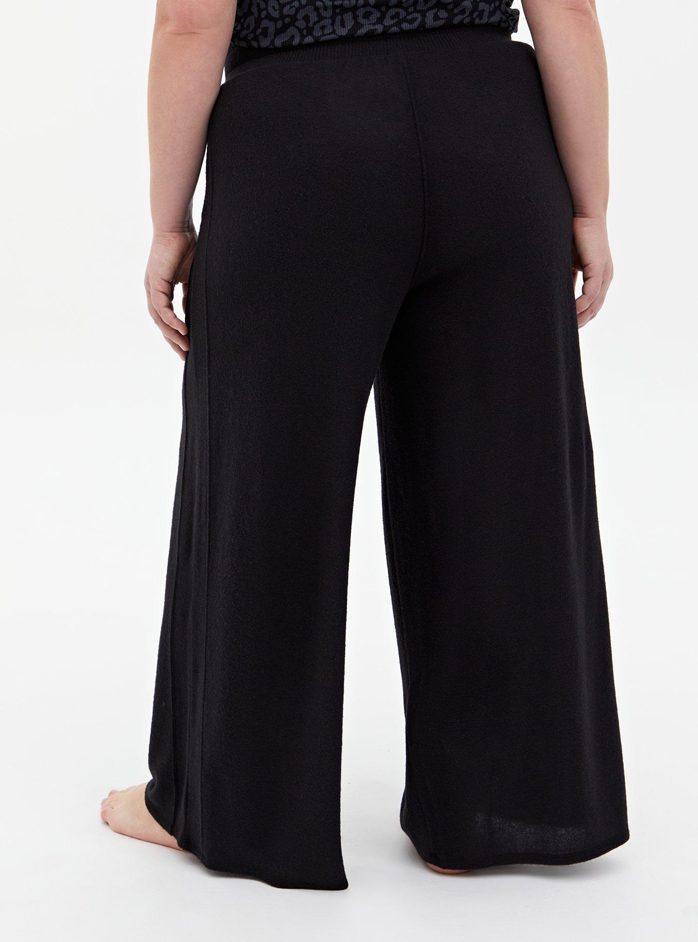 Plus Size - Super Soft Plush Drawstring Wide Leg Lounge Pant - Torrid