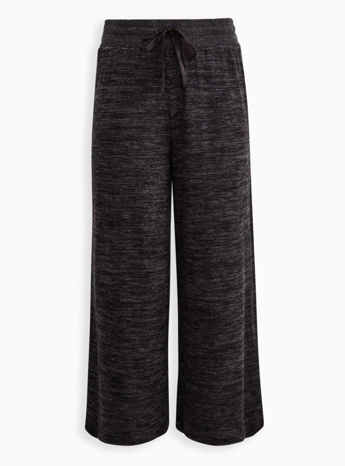 Plus Size - Super Soft Plush Drawstring Wide Leg Lounge Pant - Torrid