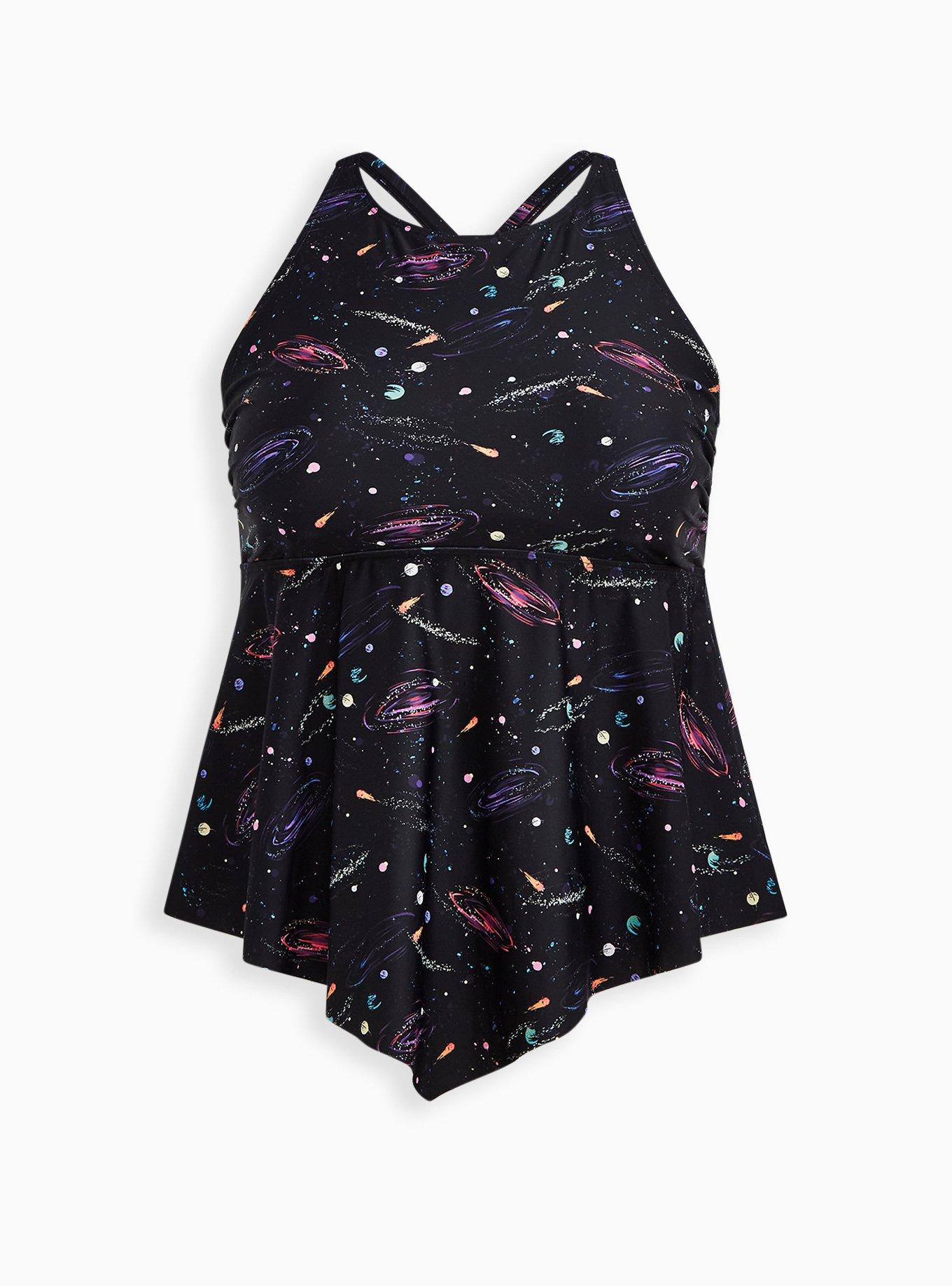 Plus Size - Galaxy High Neck Swim Tankini - Torrid