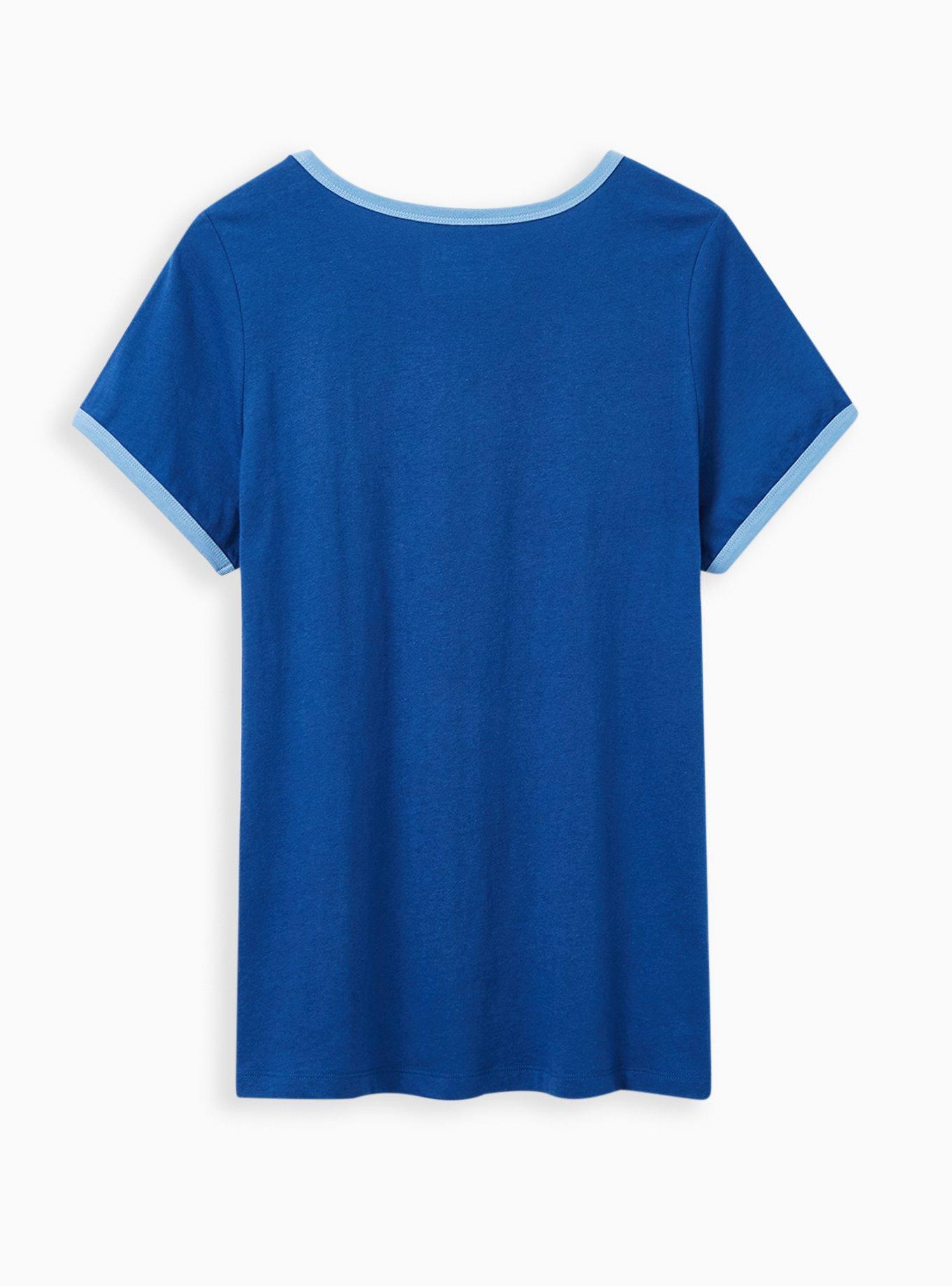 Plus Size - Classic Fit Ringer Tee - MLB Kansas City Royals Blue - Torrid