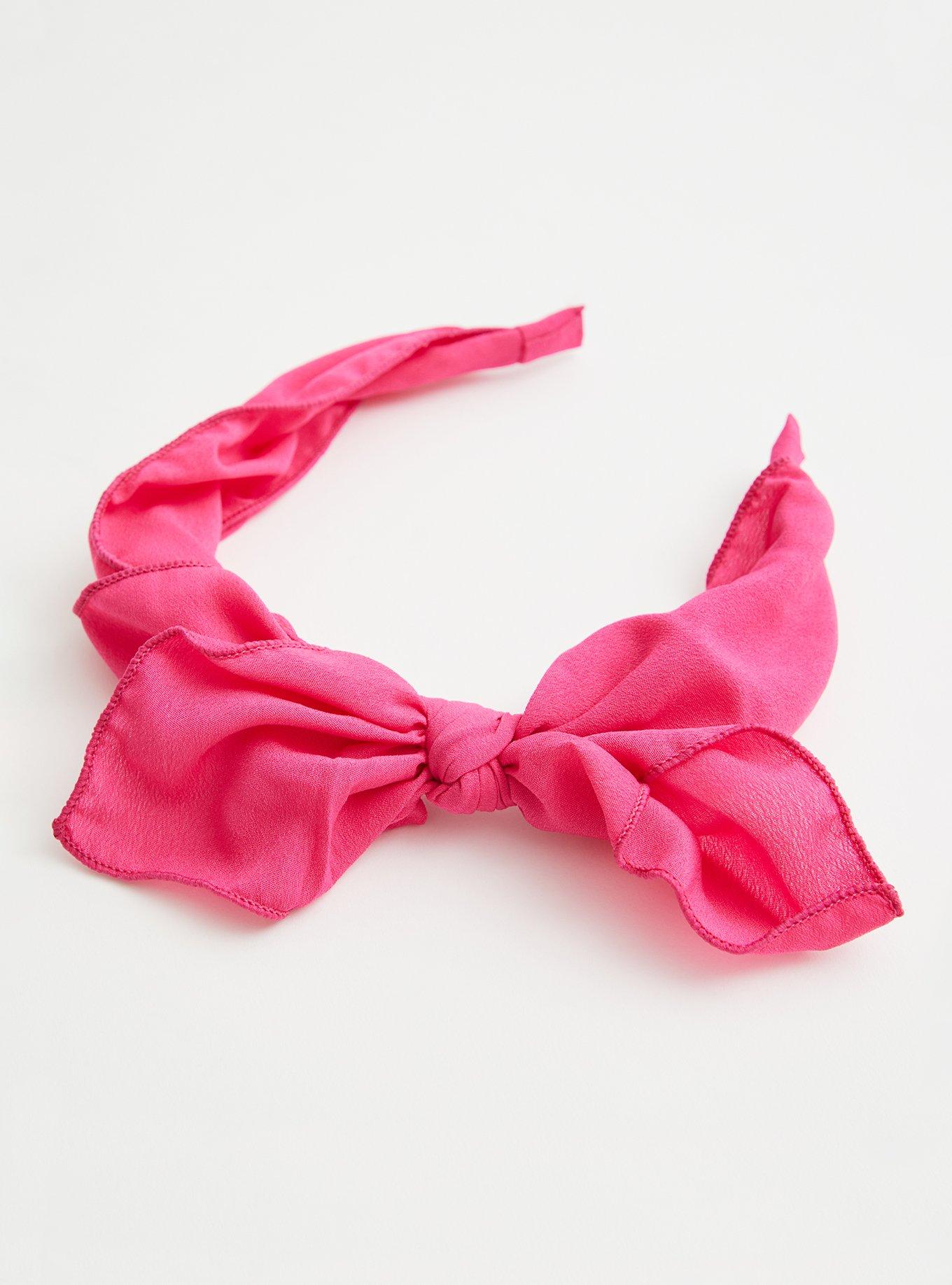 Plus Size - Hot Pink Bow Headband - Torrid