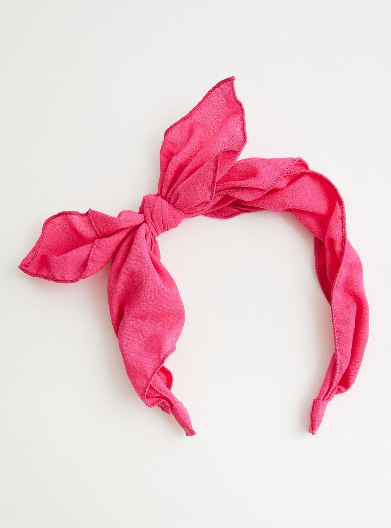 Plus Size - Hot Pink Bow Headband - Torrid