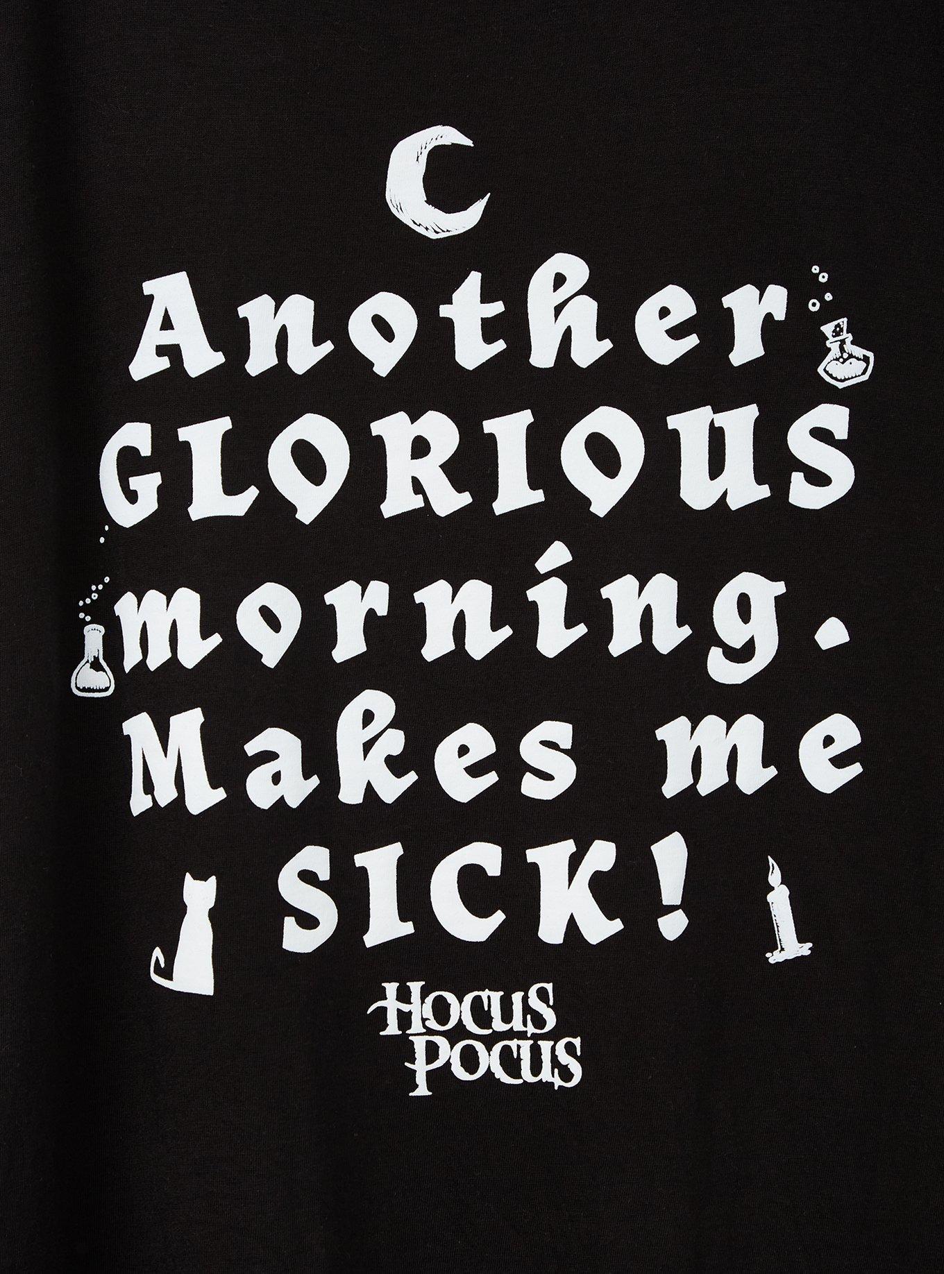 Plus Size - Hocus Pocus Glorious Morning Black Crew Tee - Torrid