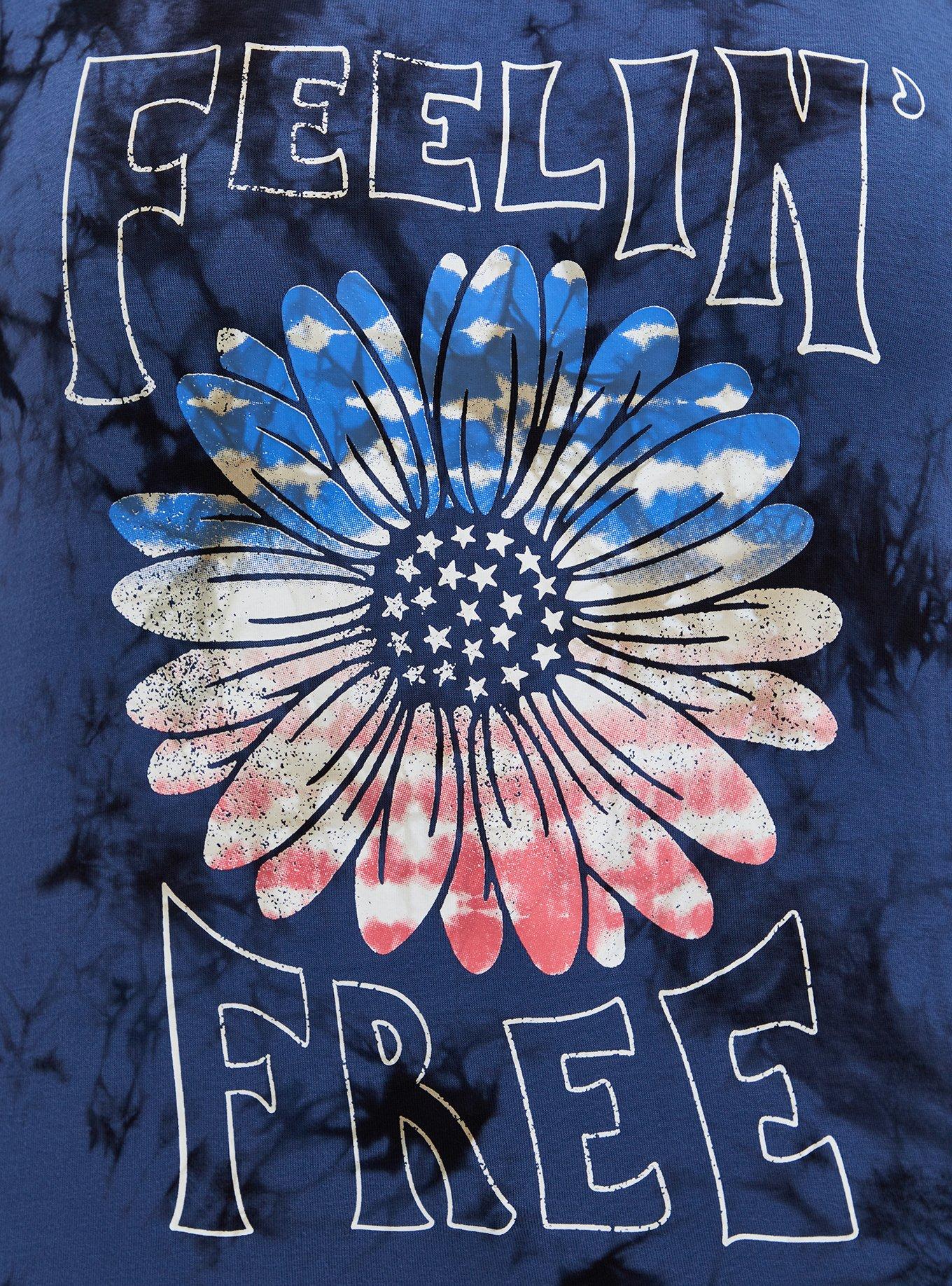 Plus Size - Cold Shoulder Tee - Super Soft Feel Free Navy - Torrid