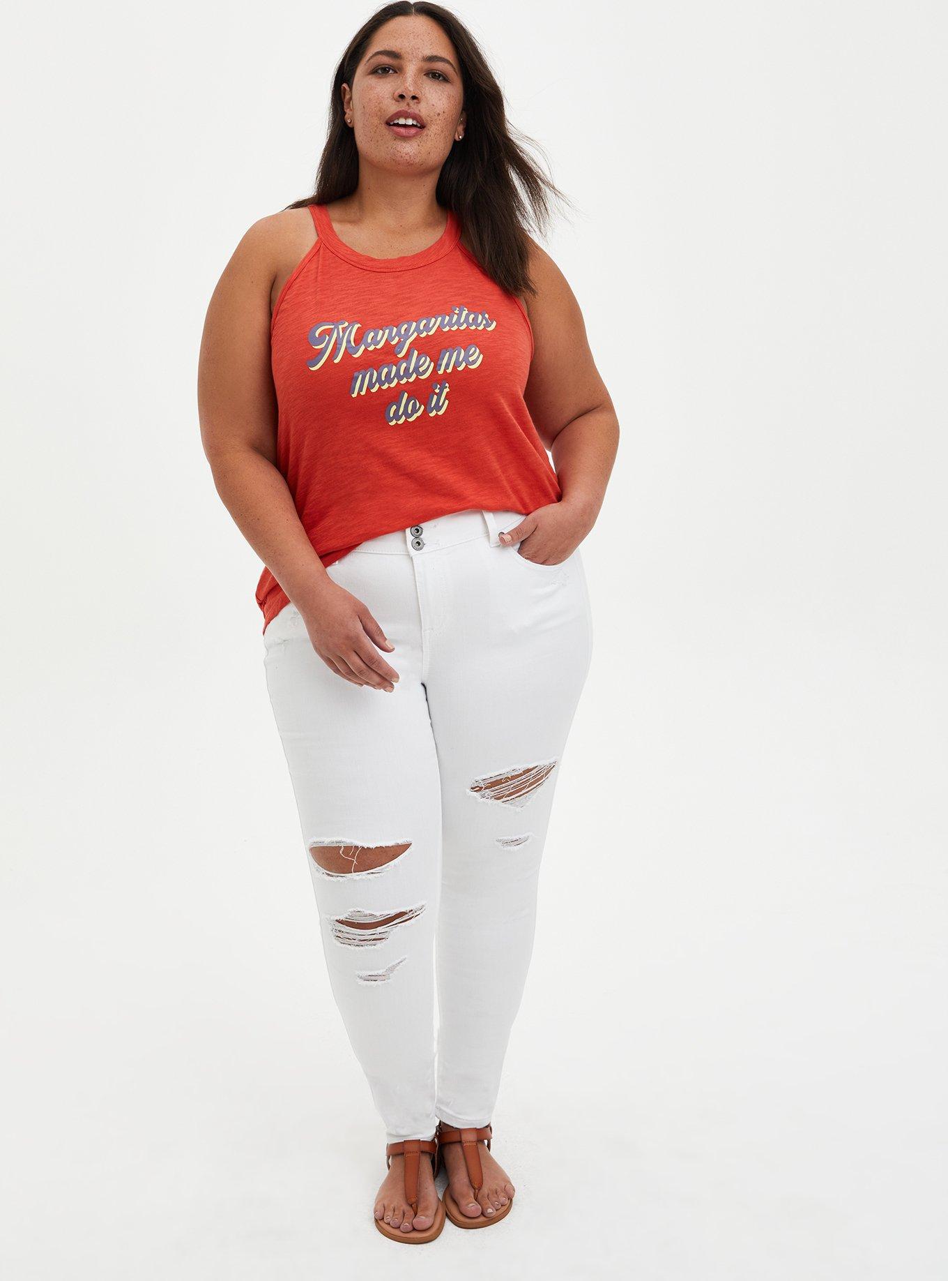 Plus Size - Margarita Red High Neck Tank - Torrid