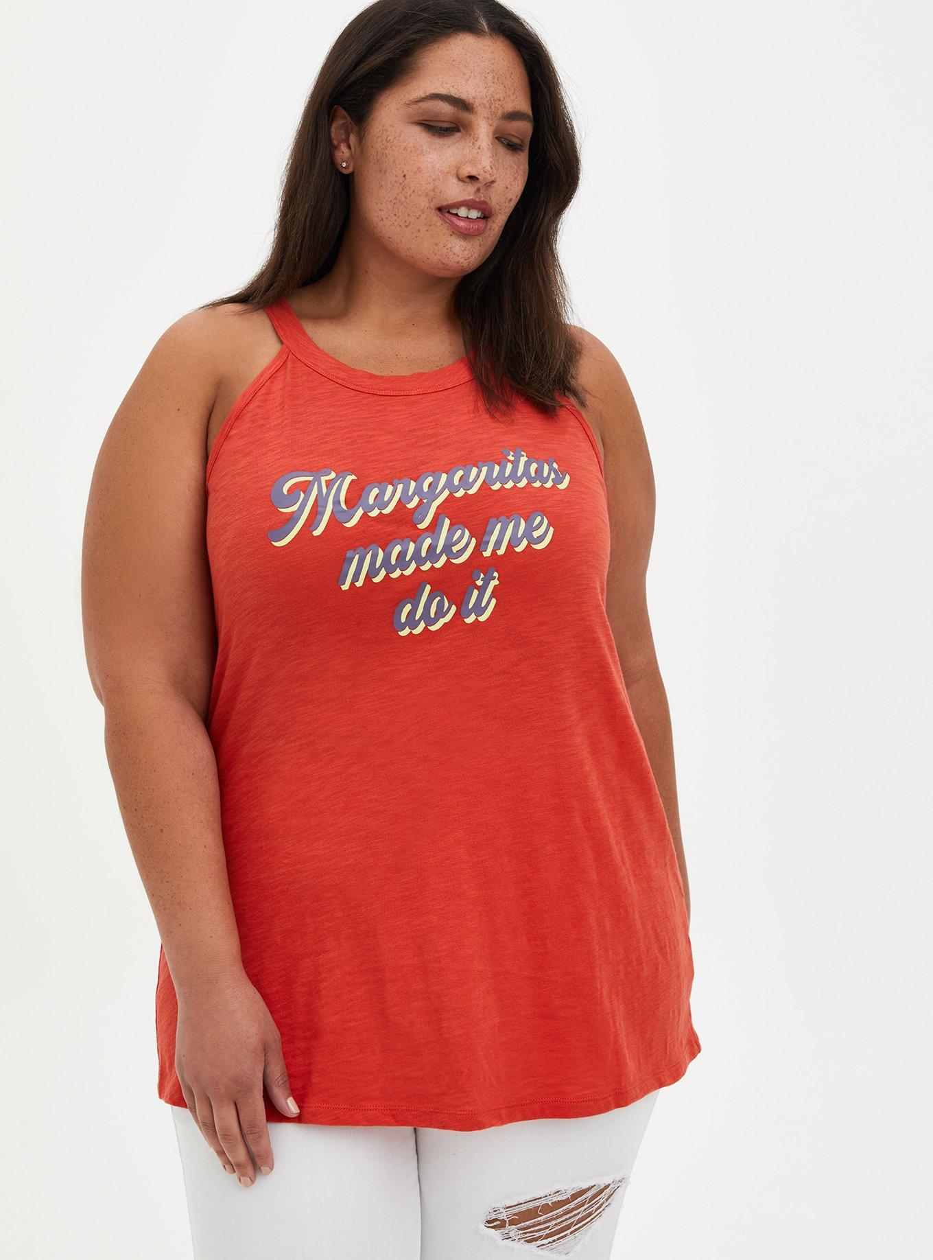 Plus Size - Margarita Red High Neck Tank - Torrid