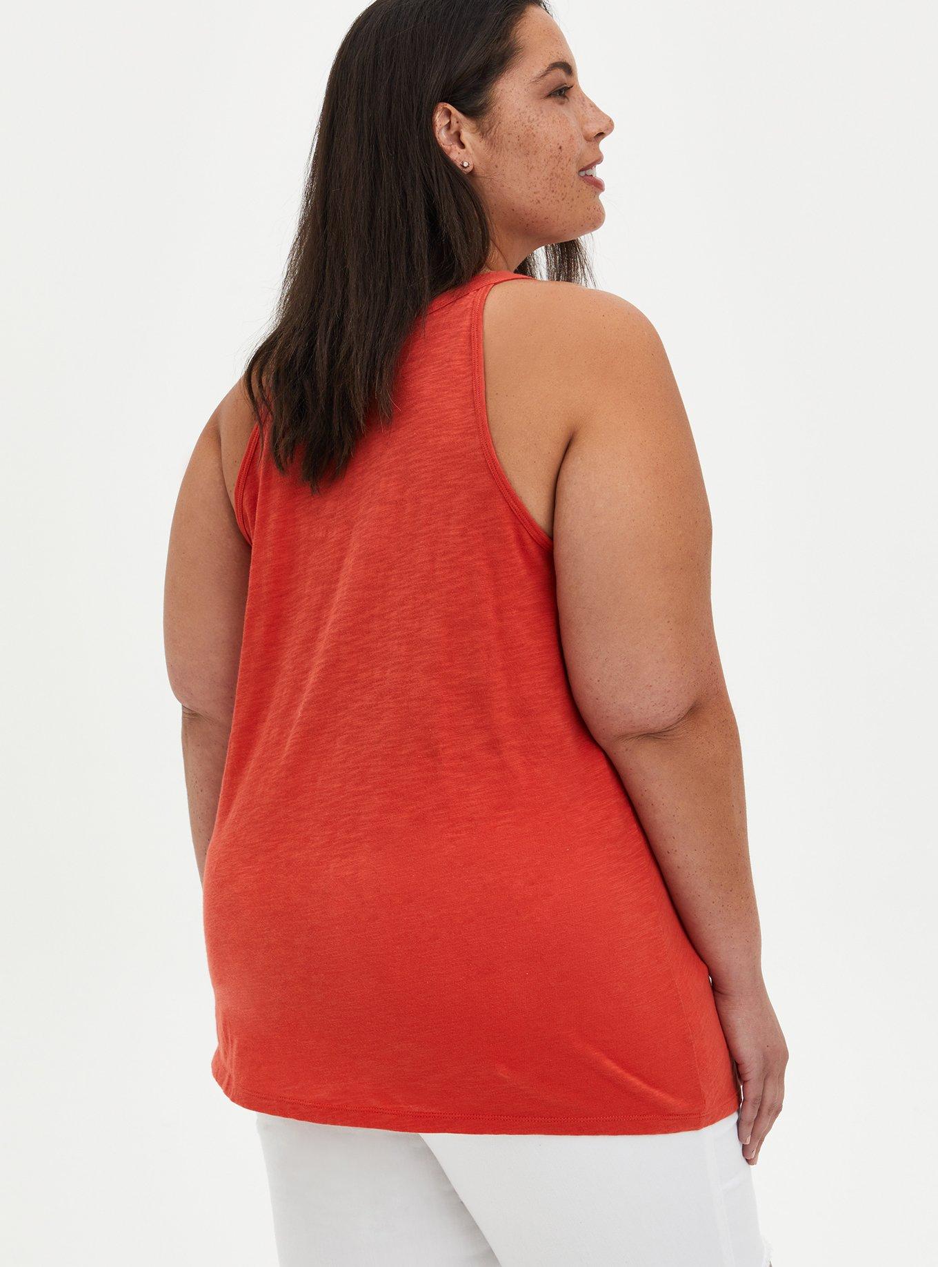 Plus Size - Margarita Red High Neck Tank - Torrid