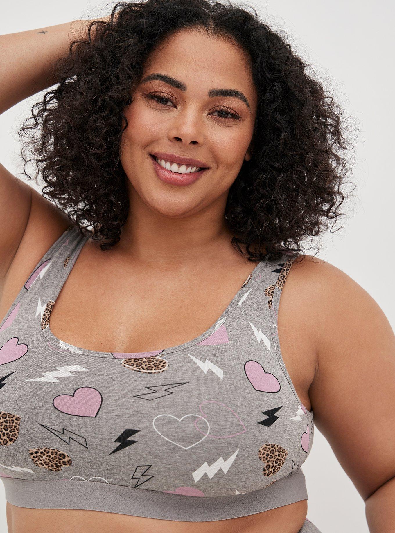 Plus Size - Unlined Cotton Scoop Bralette - Torrid