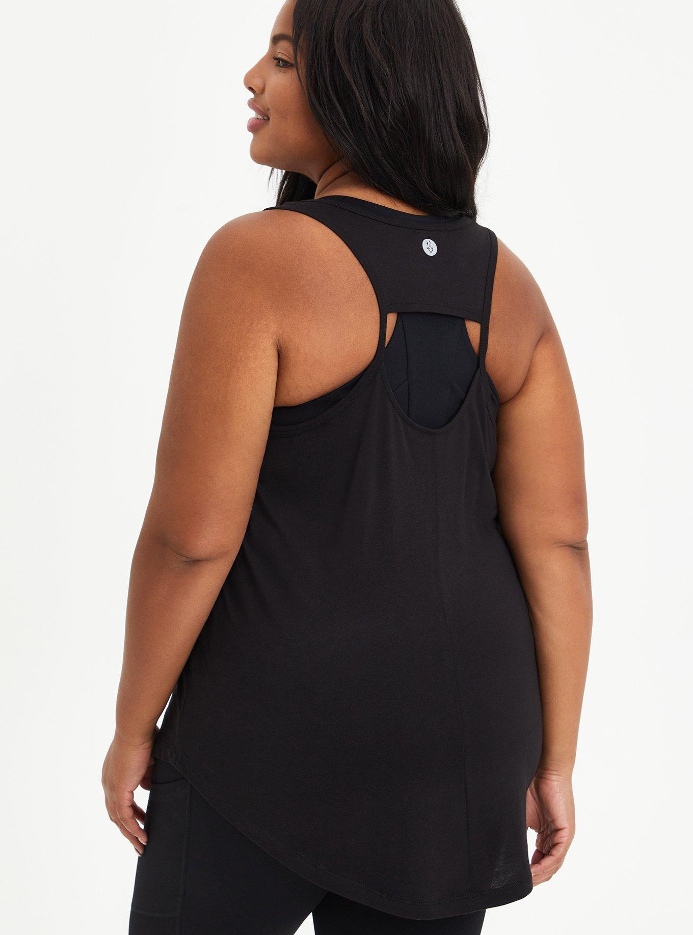 Plus Size - Black Bolt Wicking Active Tank - Torrid
