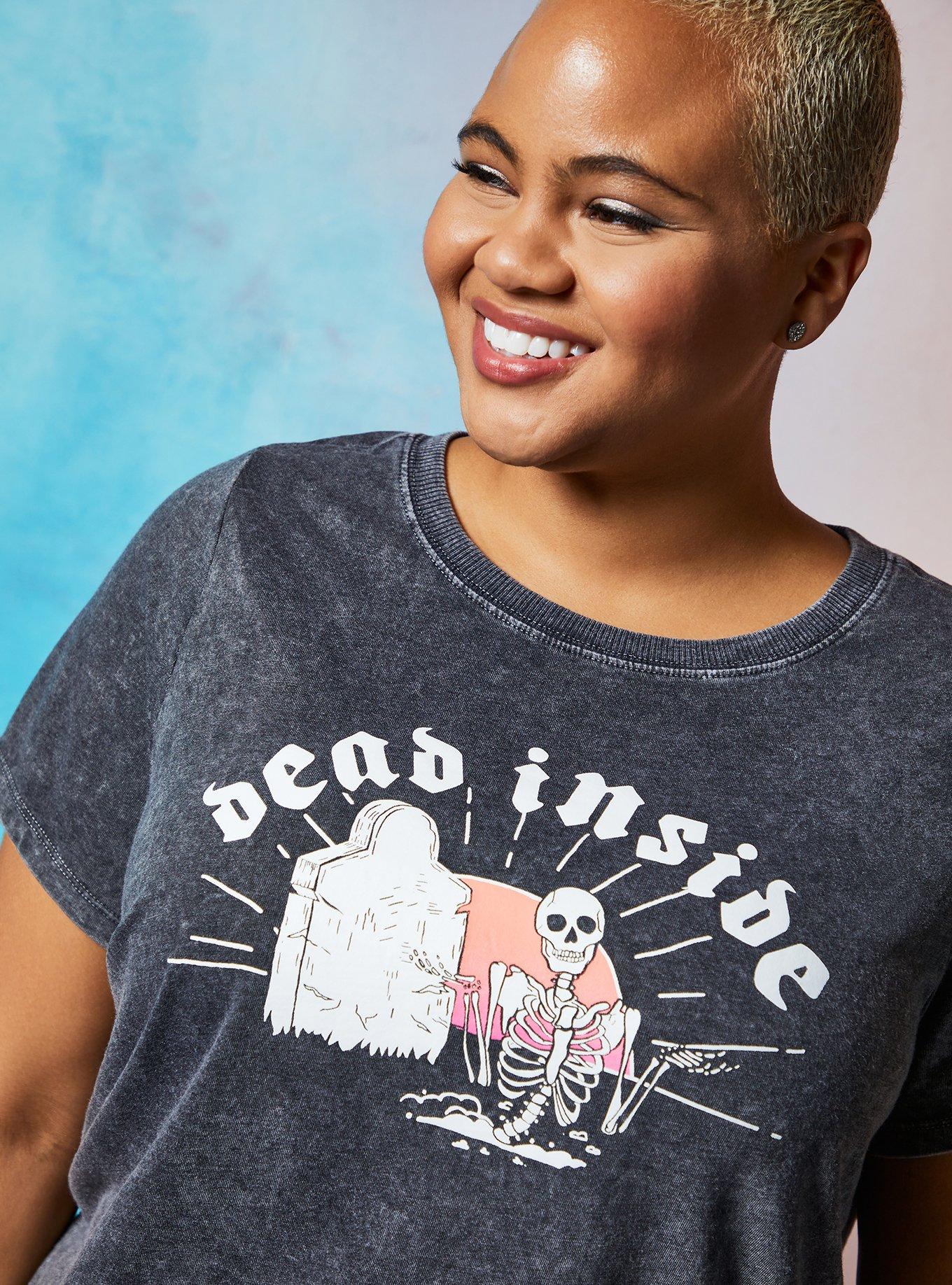 Plus Size - Lovesick Dead Inside – Black Acid Wash Triblend Vintage ...