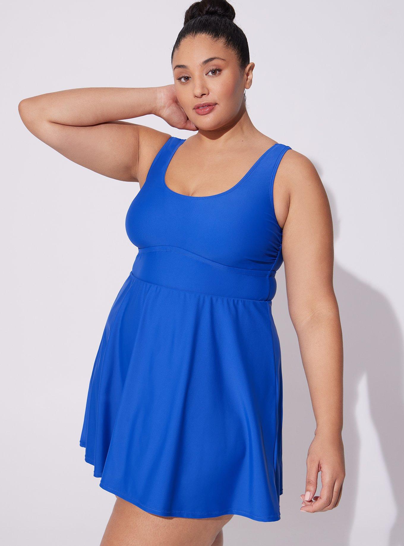 Plus Size - Wireless Long Length Scoop Dress With Brief - Torrid