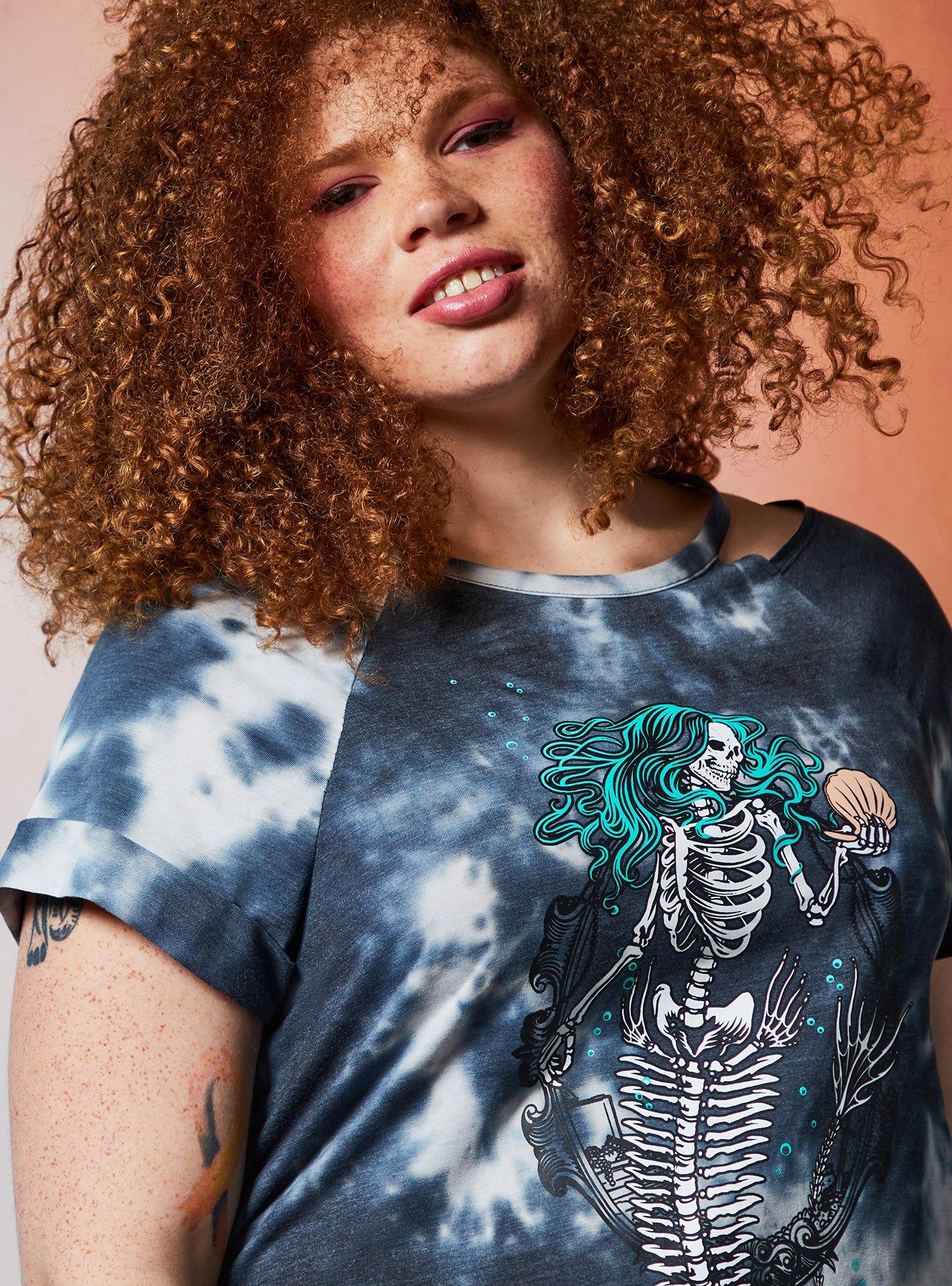 Plus Size - Lovesick Deadly Mermaid – Multi Tie Dye Triblend Cold ...