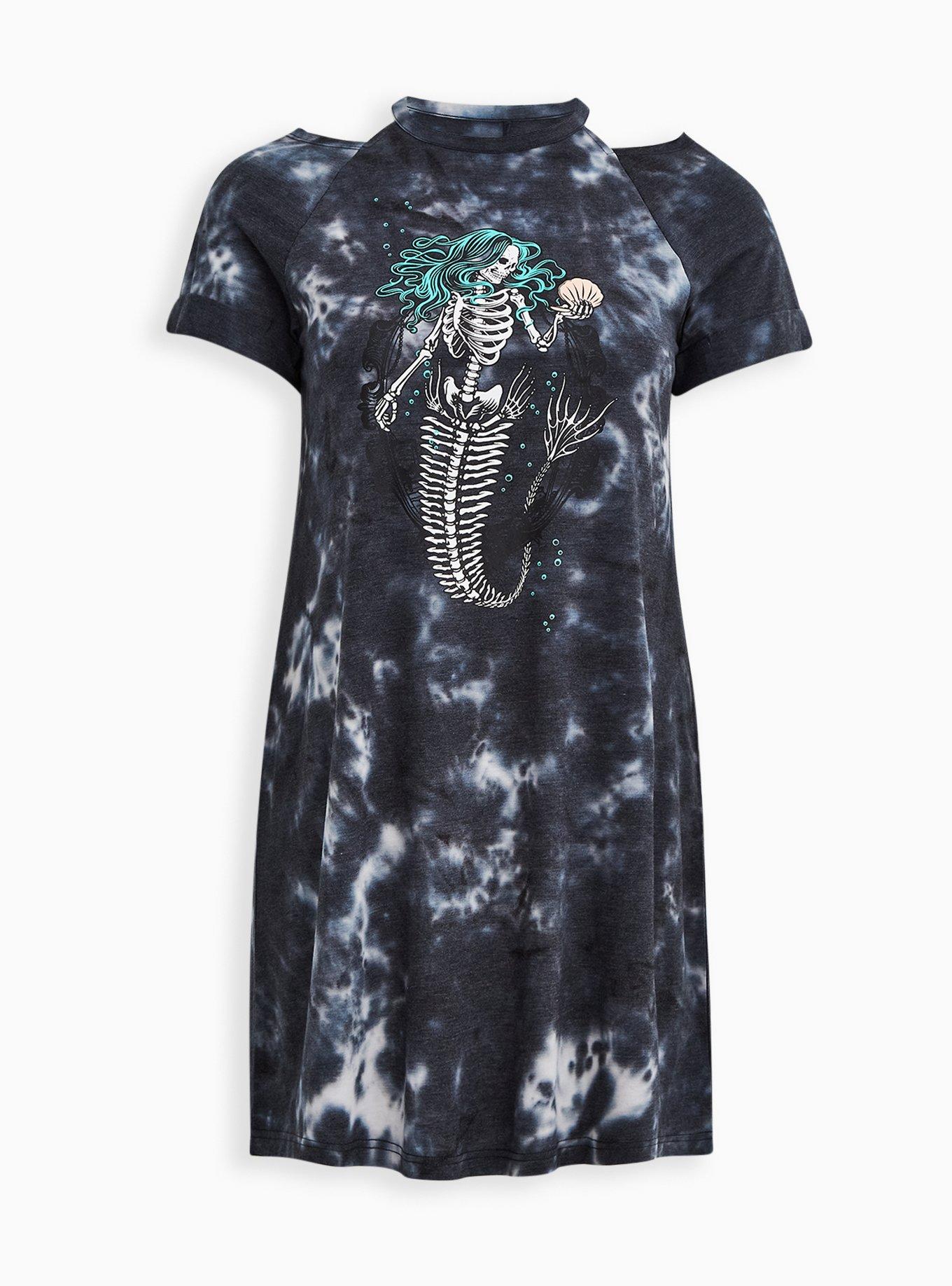 Plus Size - Lovesick Deadly Mermaid – Multi Tie Dye Triblend Cold ...