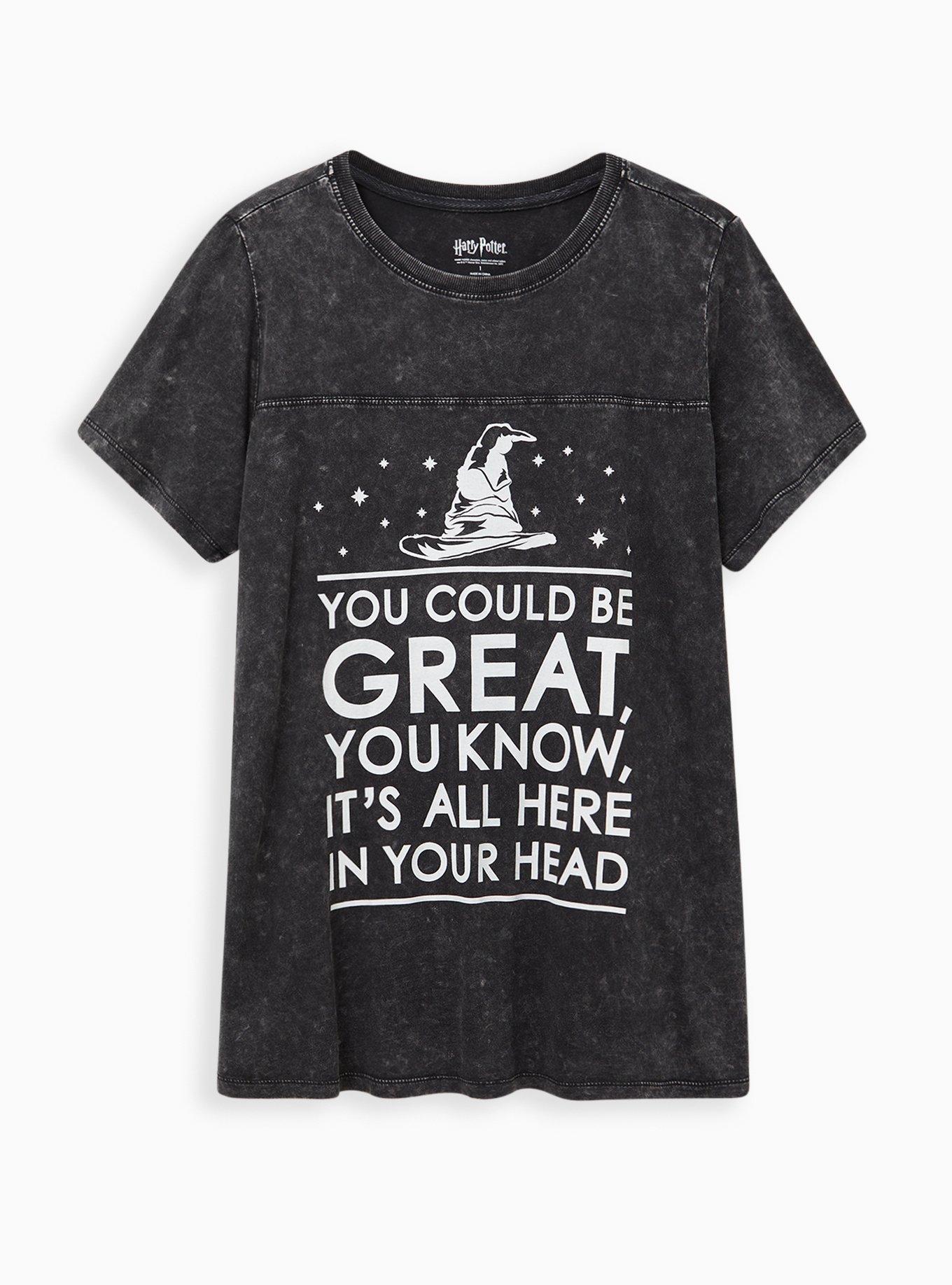 Plus Size - Harry Potter Sorting Hat Mineral Wash Top - Torrid