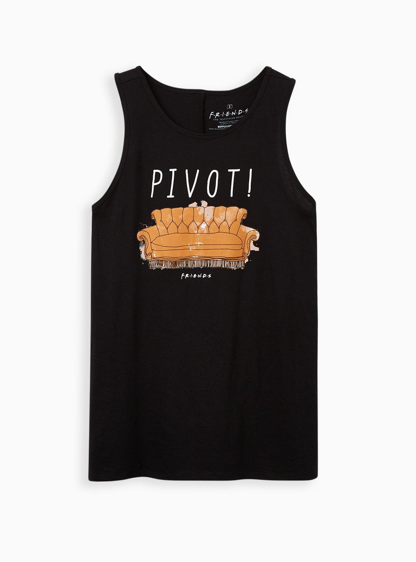 Plus Size - Classic Fit Tank - Friends Pivot Black - Torrid