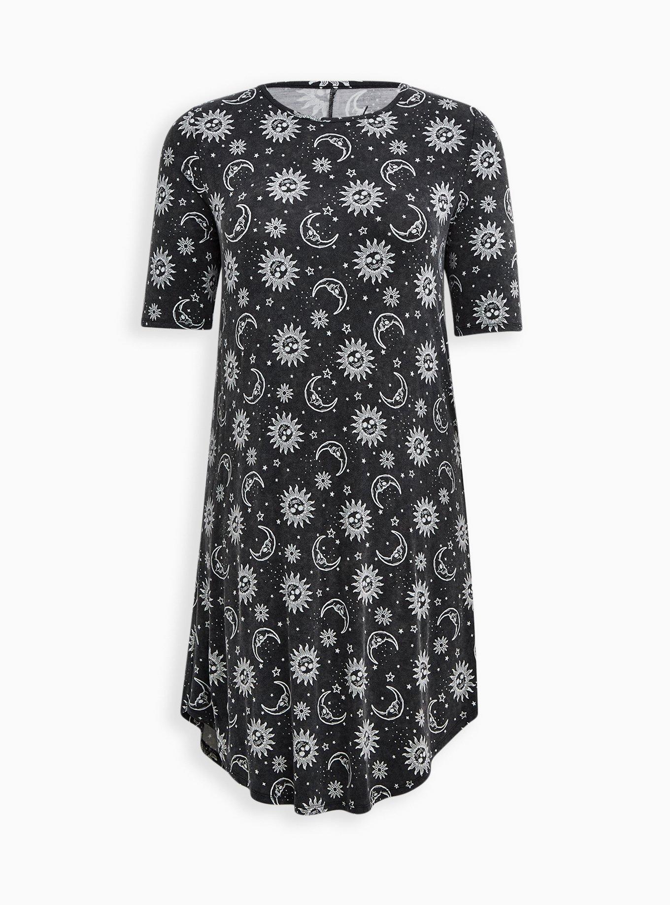 Plus Size - Lovesick Sun & Moon – Black Mineral Wash Super Soft T-Shirt ...